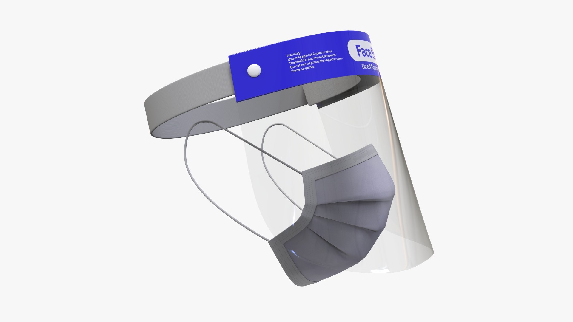 3D Face Shield Protection Surgical - TurboSquid 1554495