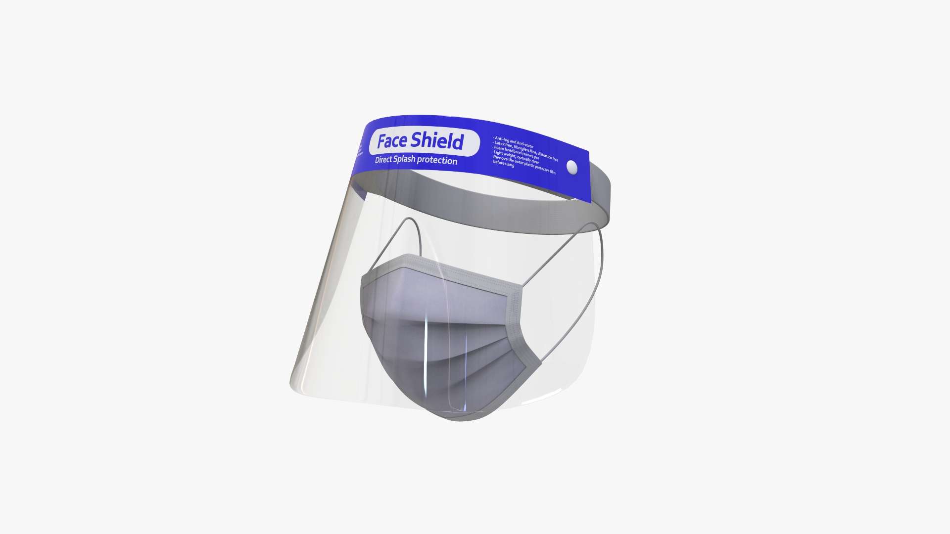3D Face Shield Protection Surgical - TurboSquid 1554495