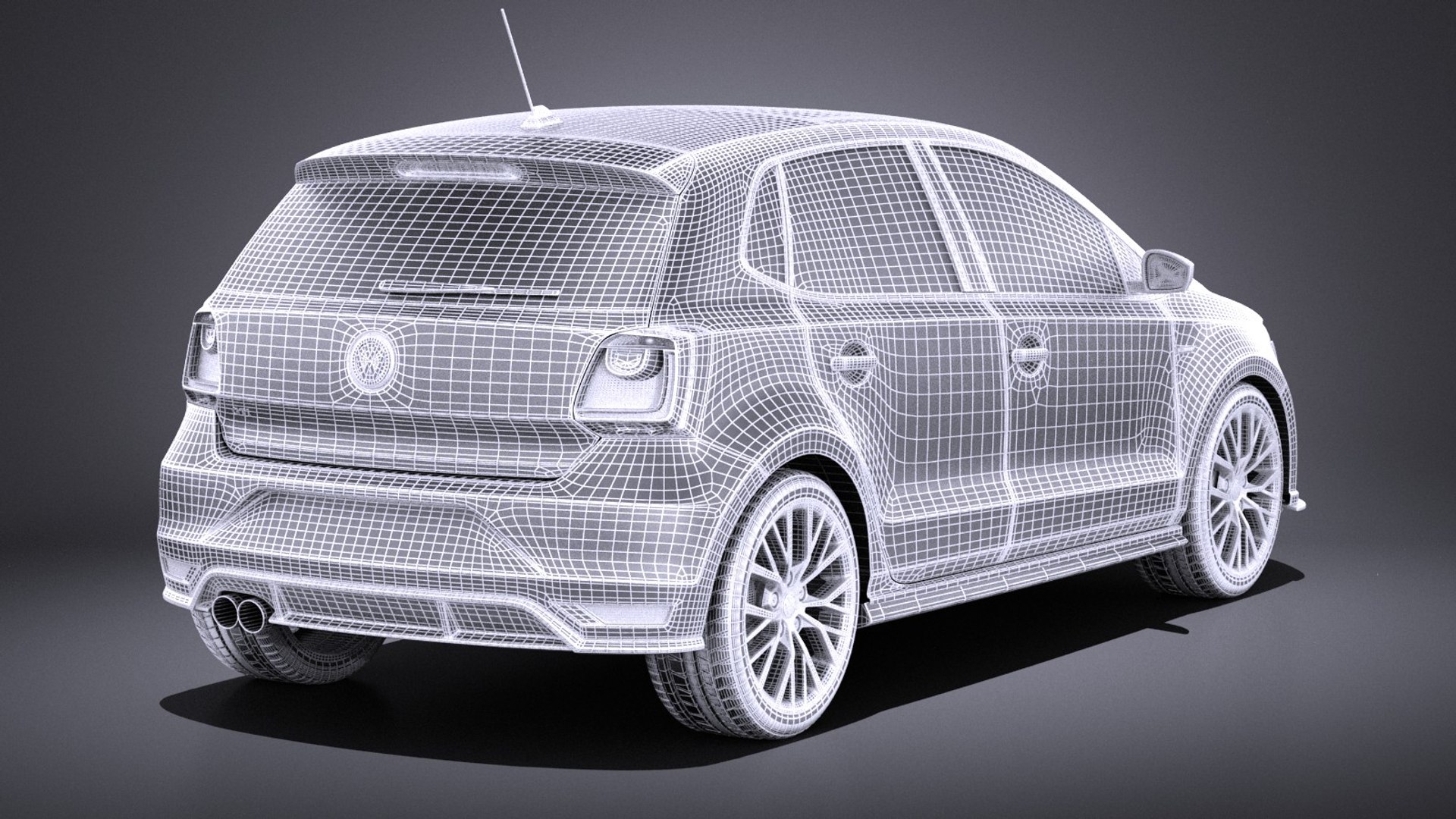 2015 5-door Volkswagen 3D Model - TurboSquid 1292665