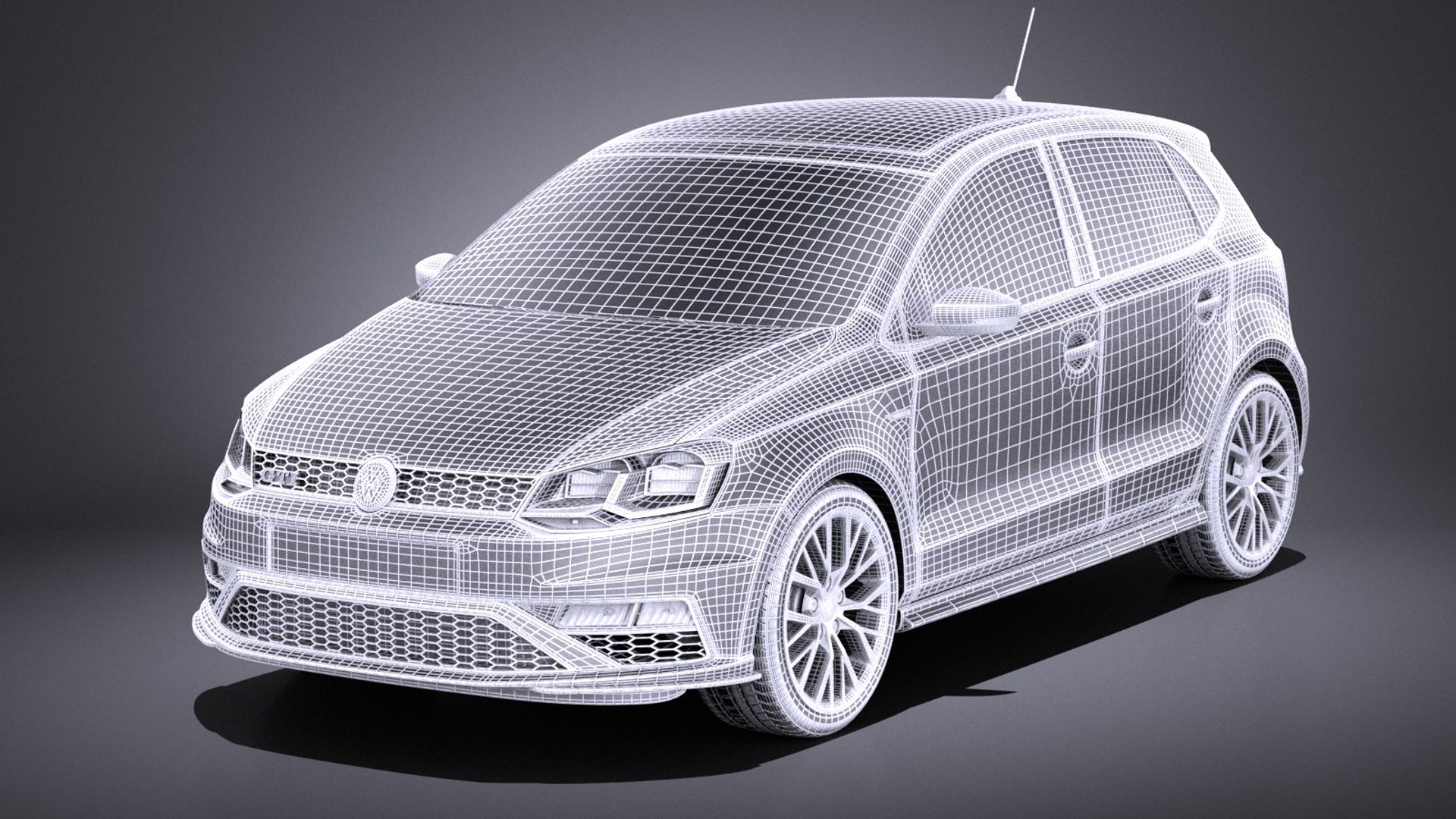 2015 5-door Volkswagen 3D Model - TurboSquid 1292665