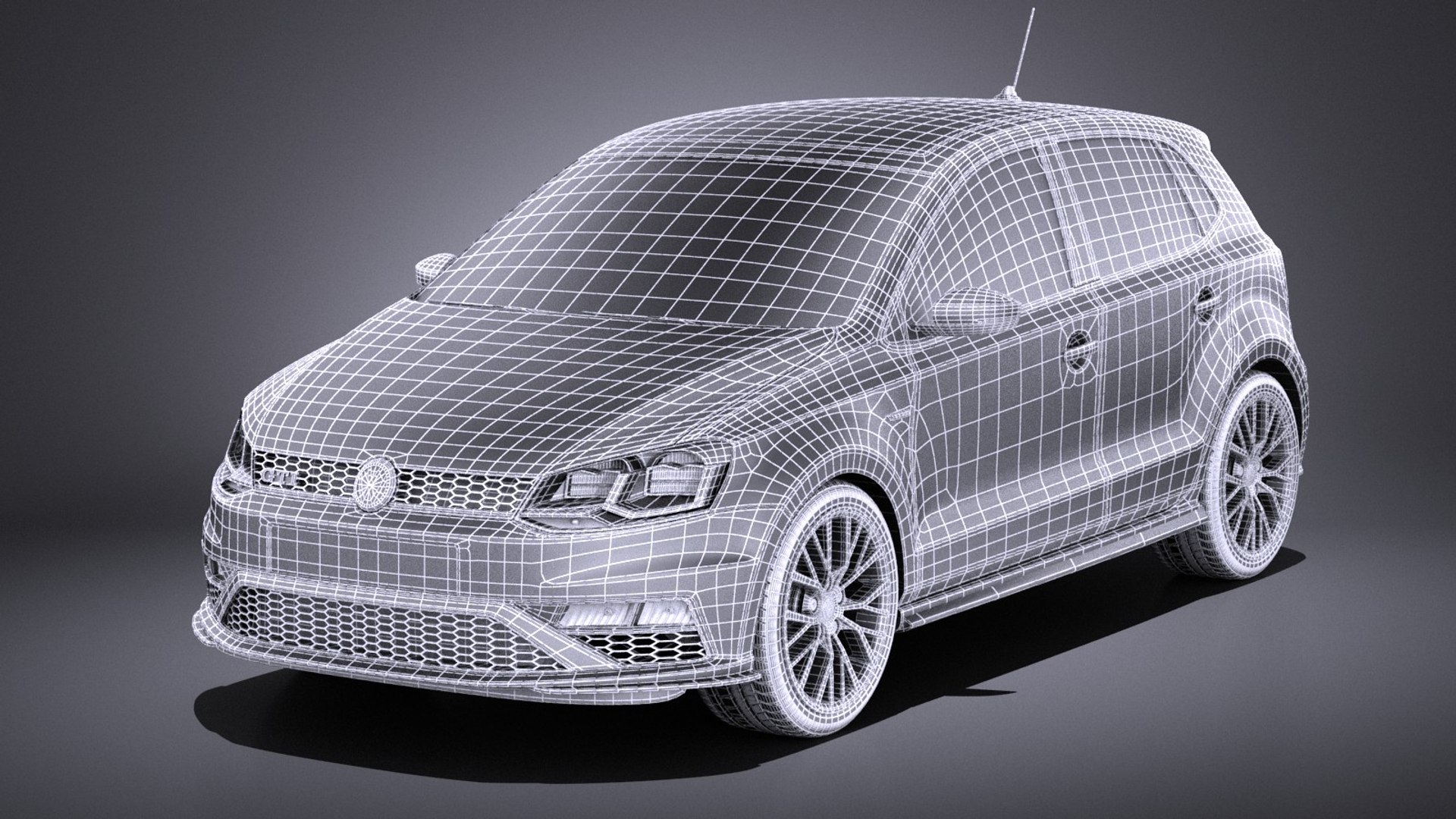 2015 5-door Volkswagen 3D Model - TurboSquid 1292665