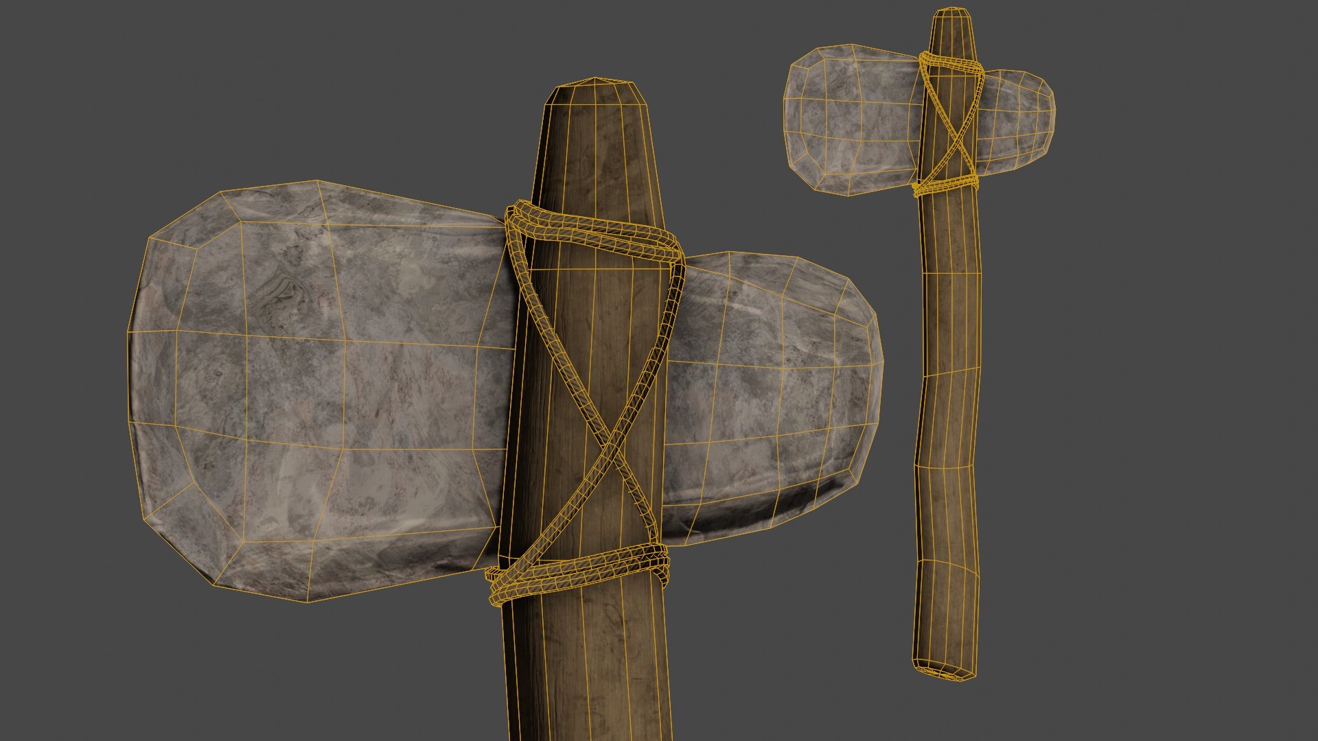 Axe Primitive 3D Model - TurboSquid 1633439