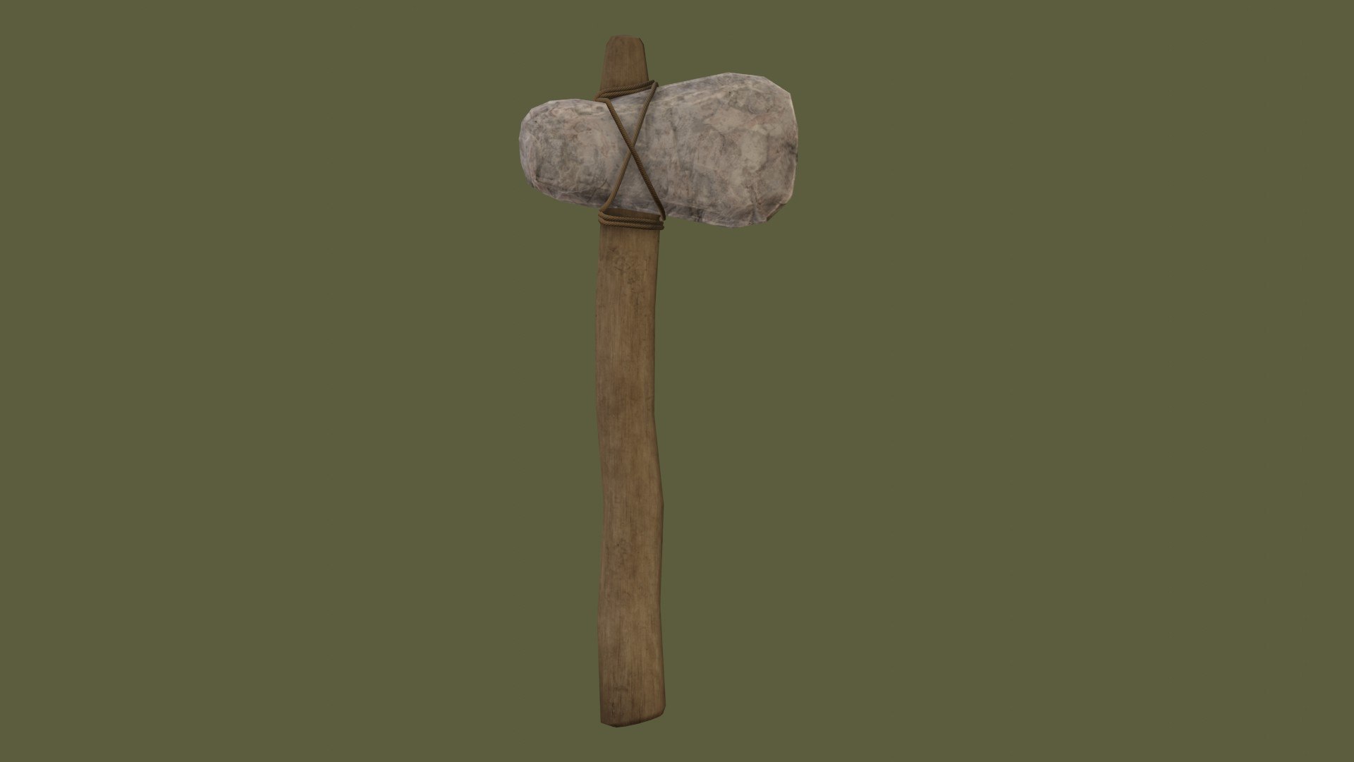 Axe Primitive 3D Model - TurboSquid 1633439