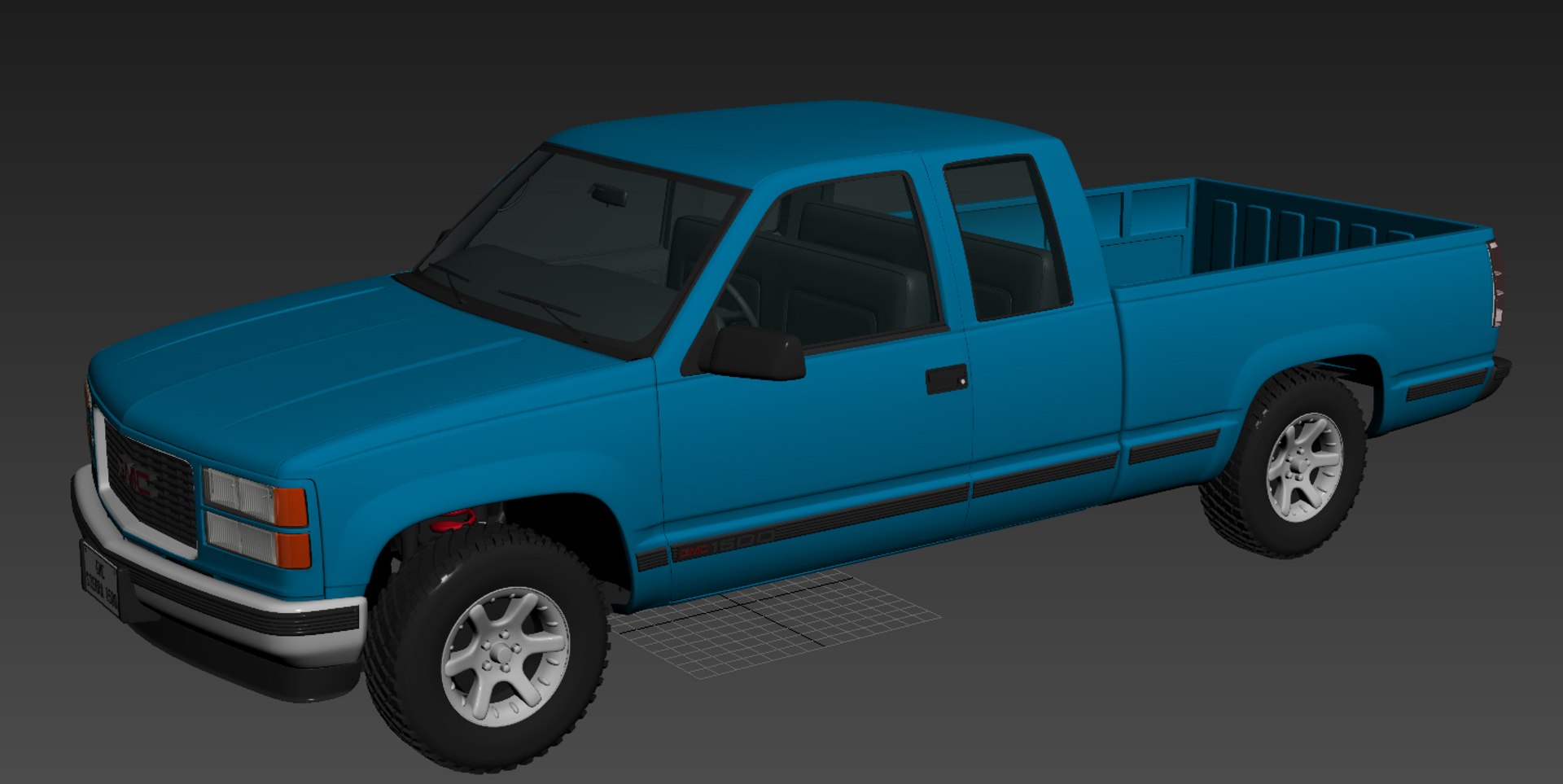 GMC Sierra 1500 1995 3D Model - TurboSquid 2190358
