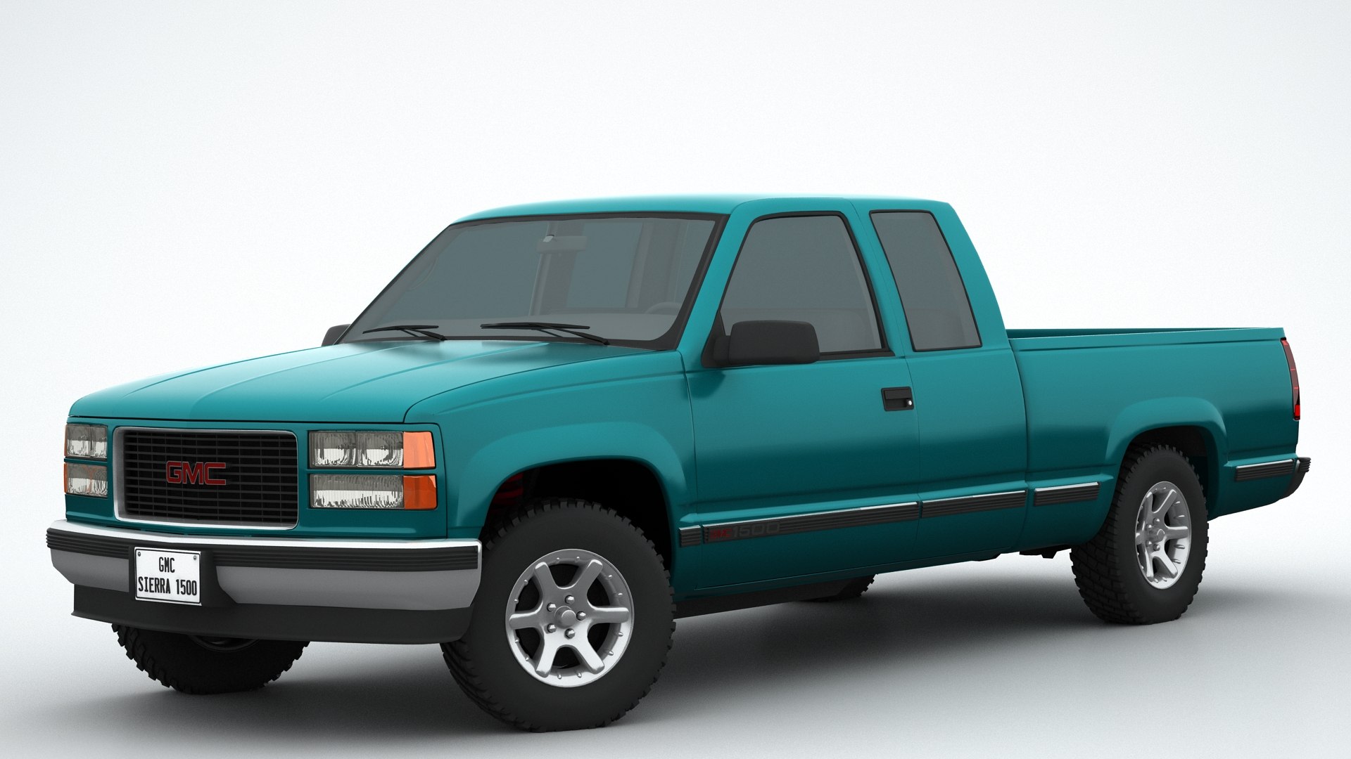 GMC Sierra 1500 1995 3D Model - TurboSquid 2190358