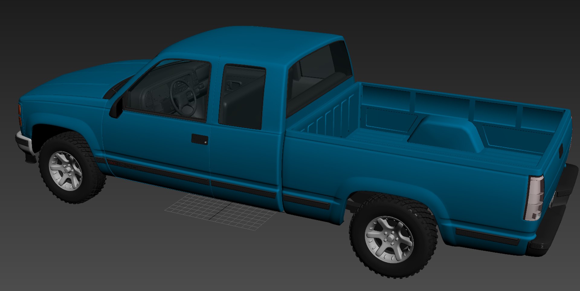 GMC Sierra 1500 1995 3D Model - TurboSquid 2190358