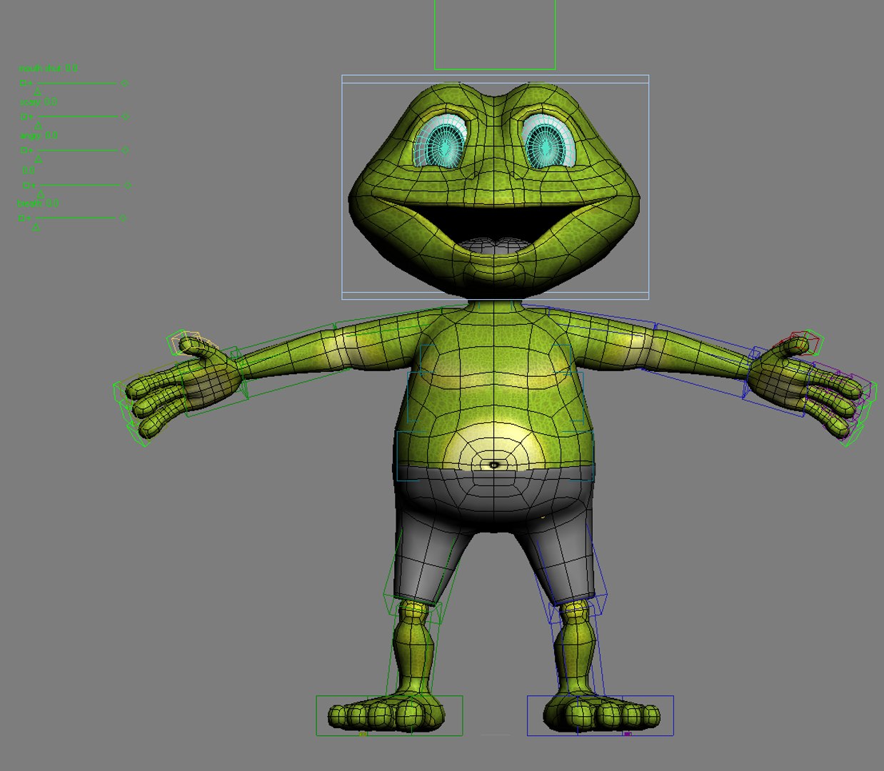 3d Model Of Toony Frog