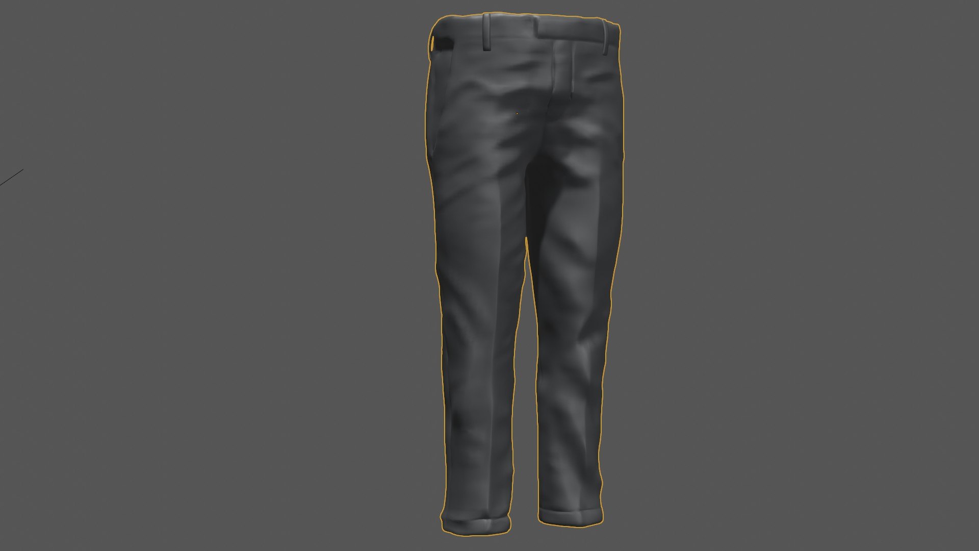 3D Formal Trouser Black Pants Model - TurboSquid 1775843