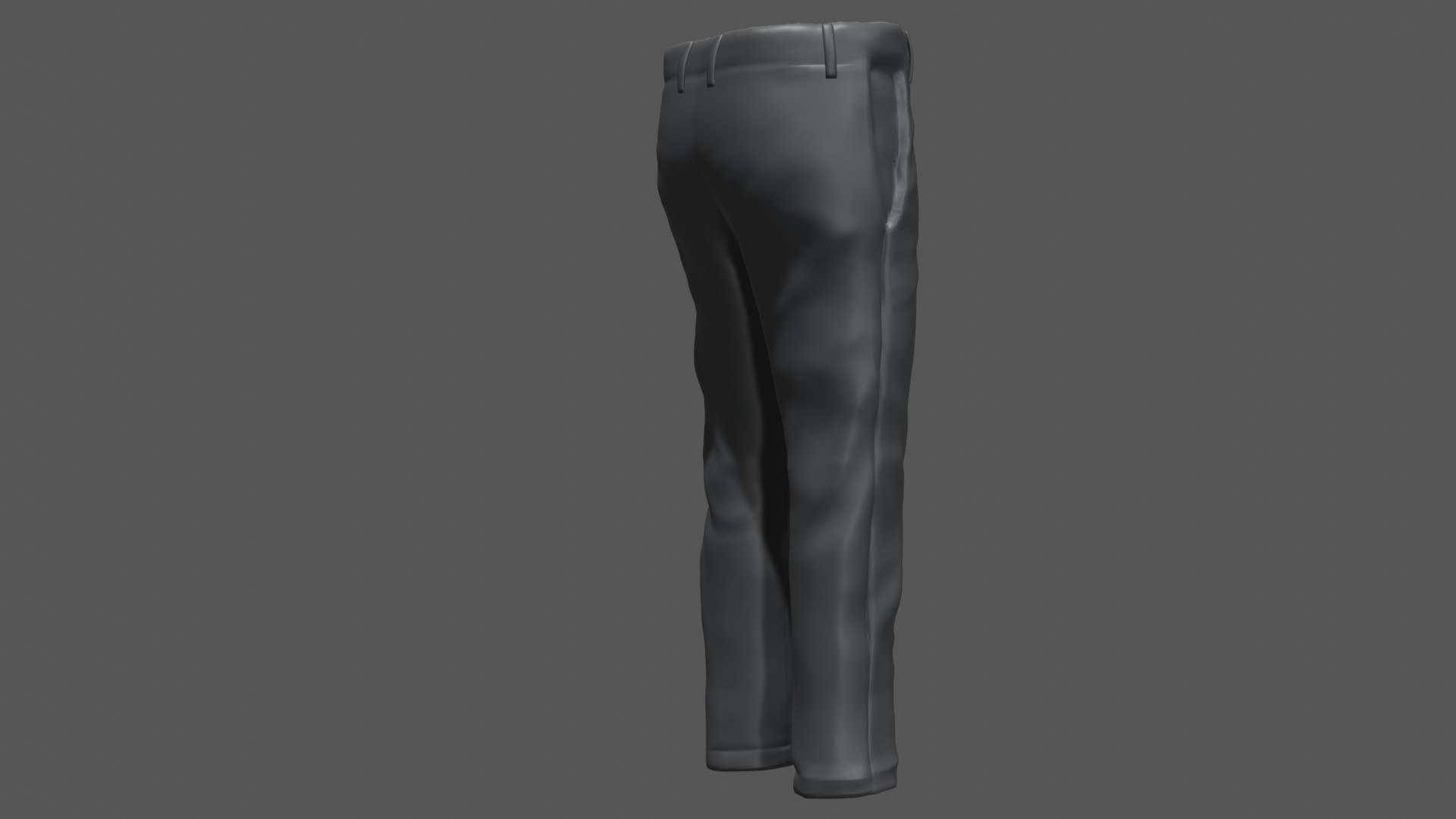 3D Formal Trouser Black Pants Model - TurboSquid 1775843