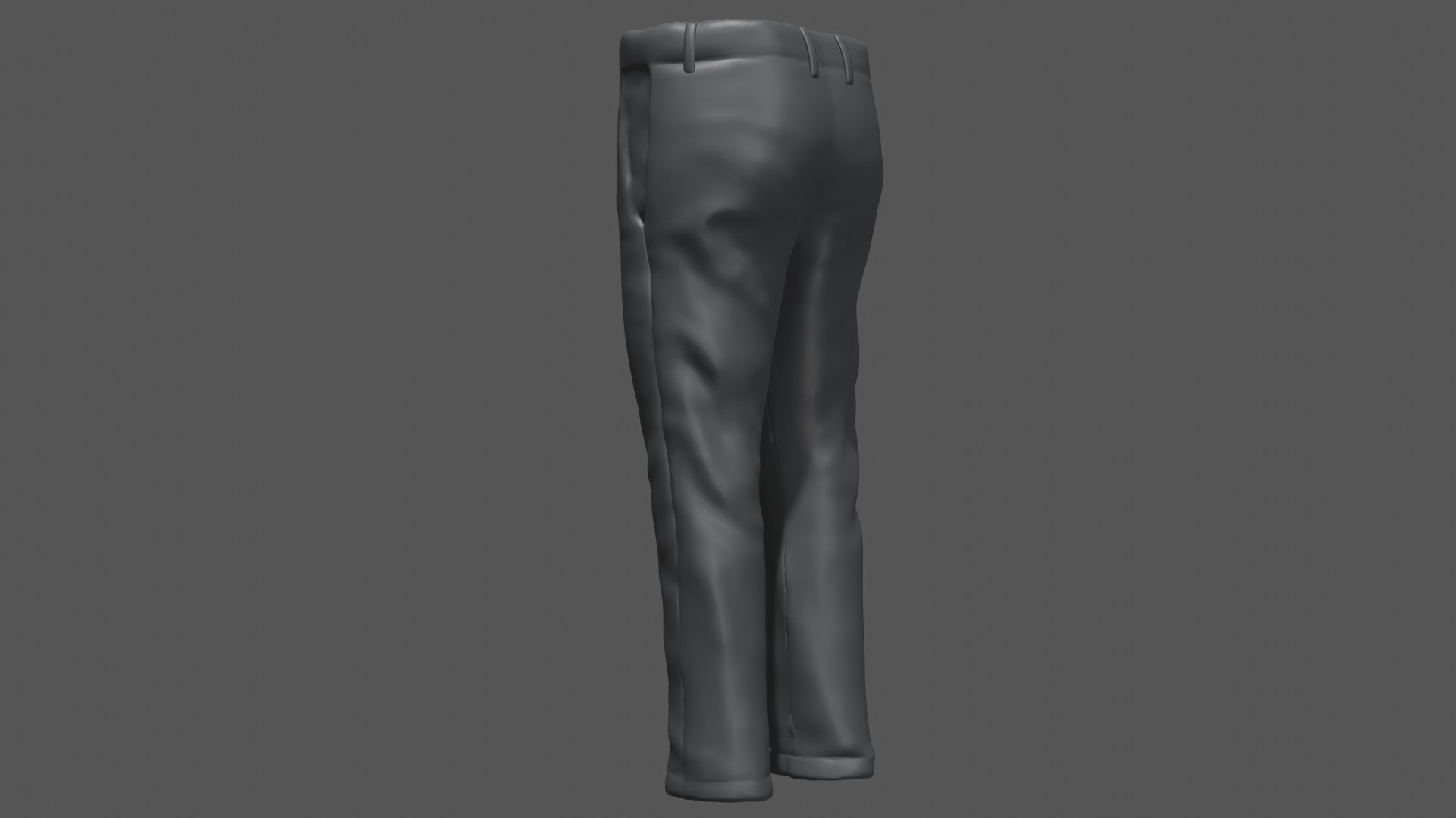 3D Formal Trouser Black Pants Model - TurboSquid 1775843