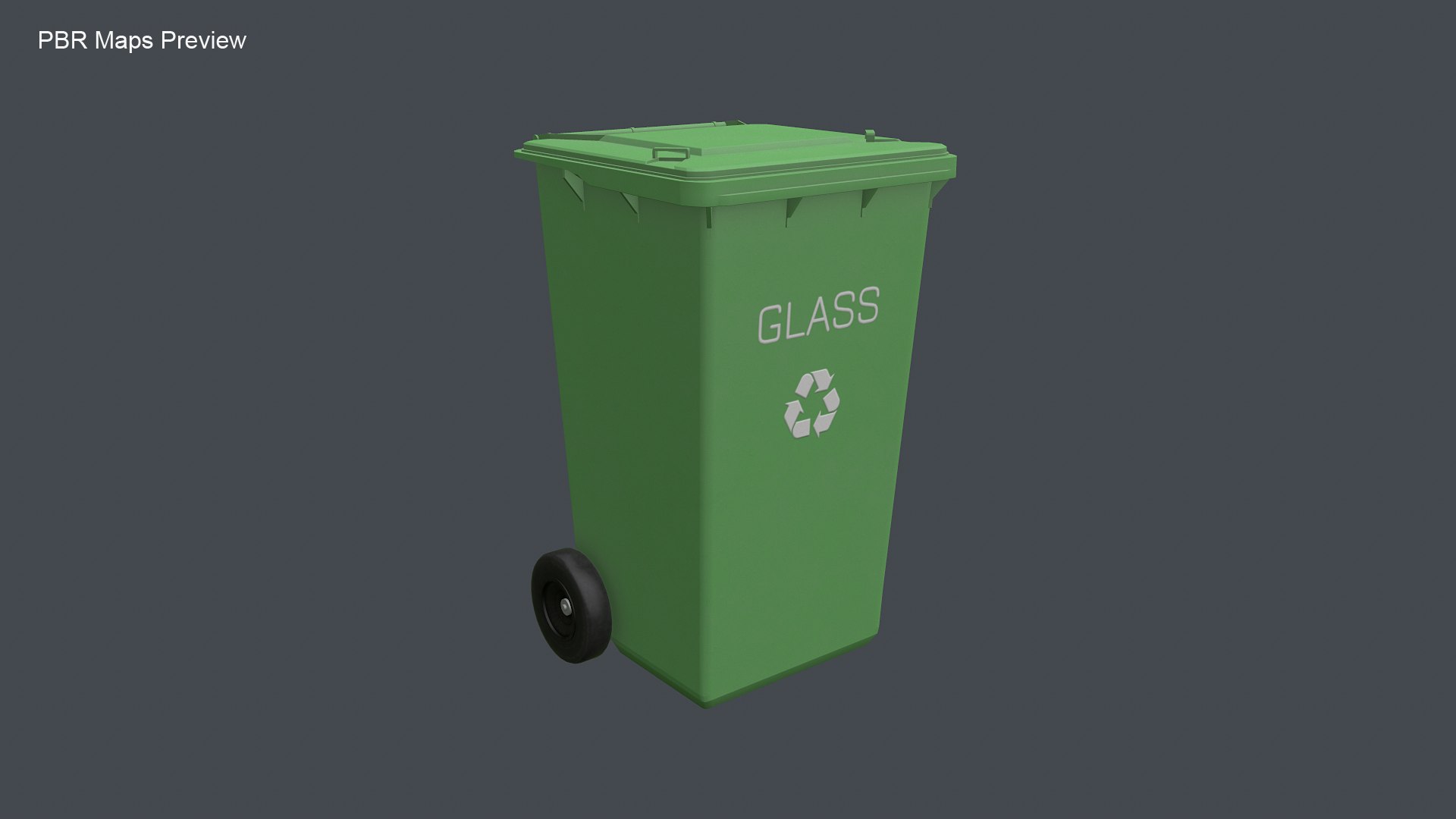 Small Garbage Container 3d 3ds