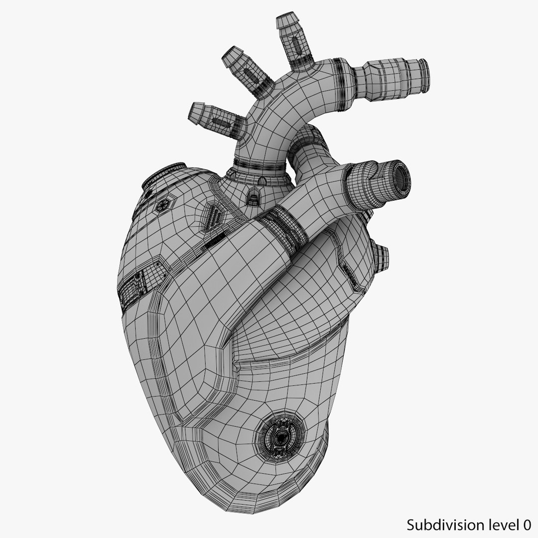 Cyber Heart 2 Organized 3D - TurboSquid 1549556
