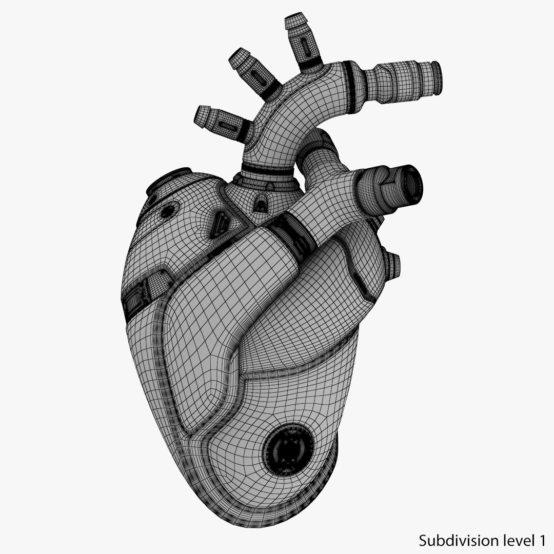 Cyber Heart 2 Organized 3D - TurboSquid 1549556