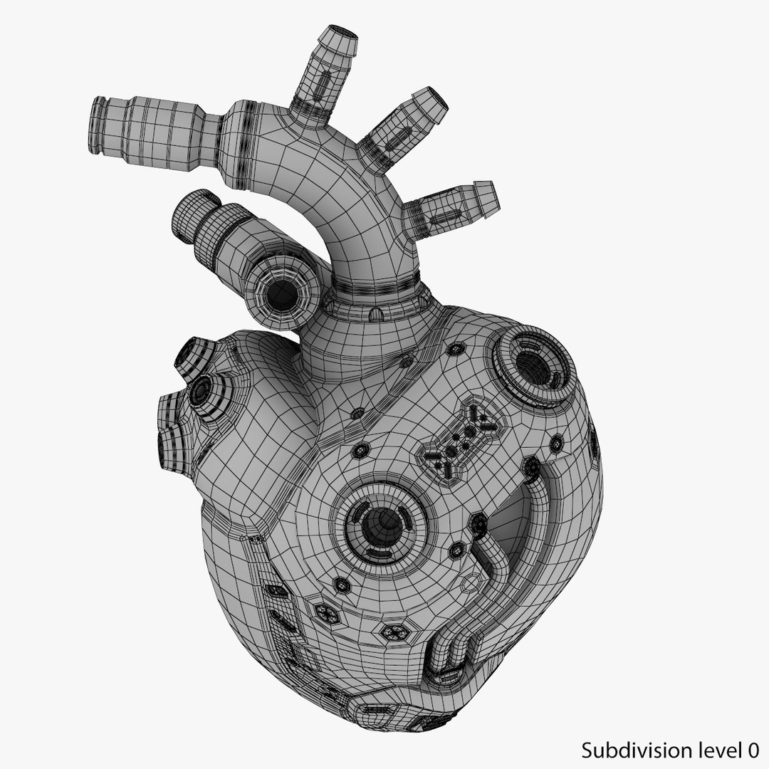 Cyber heart 2 organized 3D - TurboSquid 1549556