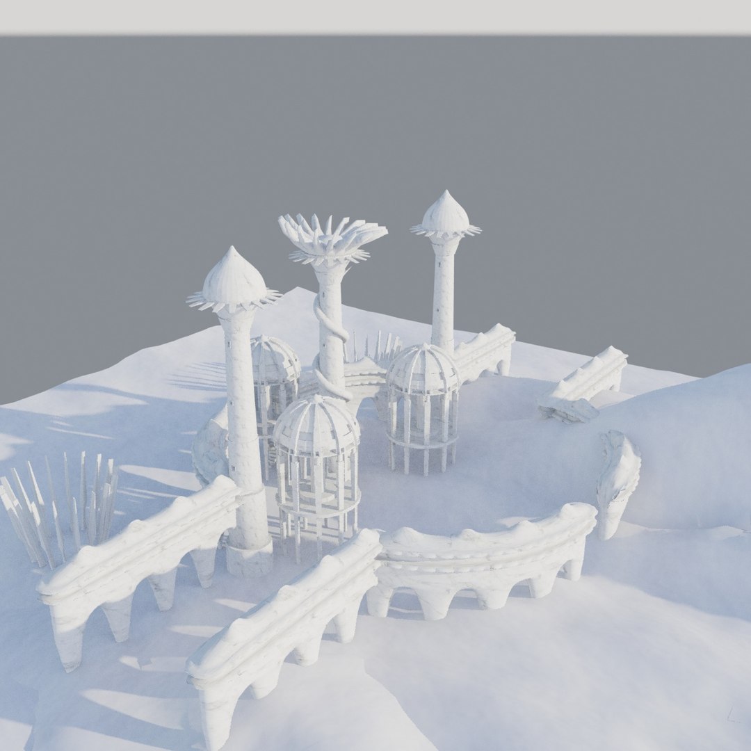 Modular Castle 3d Model
