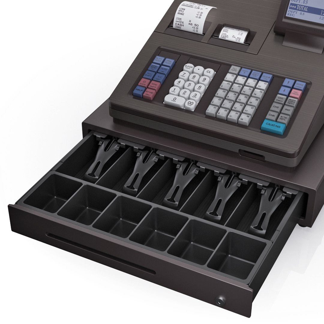 3d Model Cash Register Sharp Er-a347
