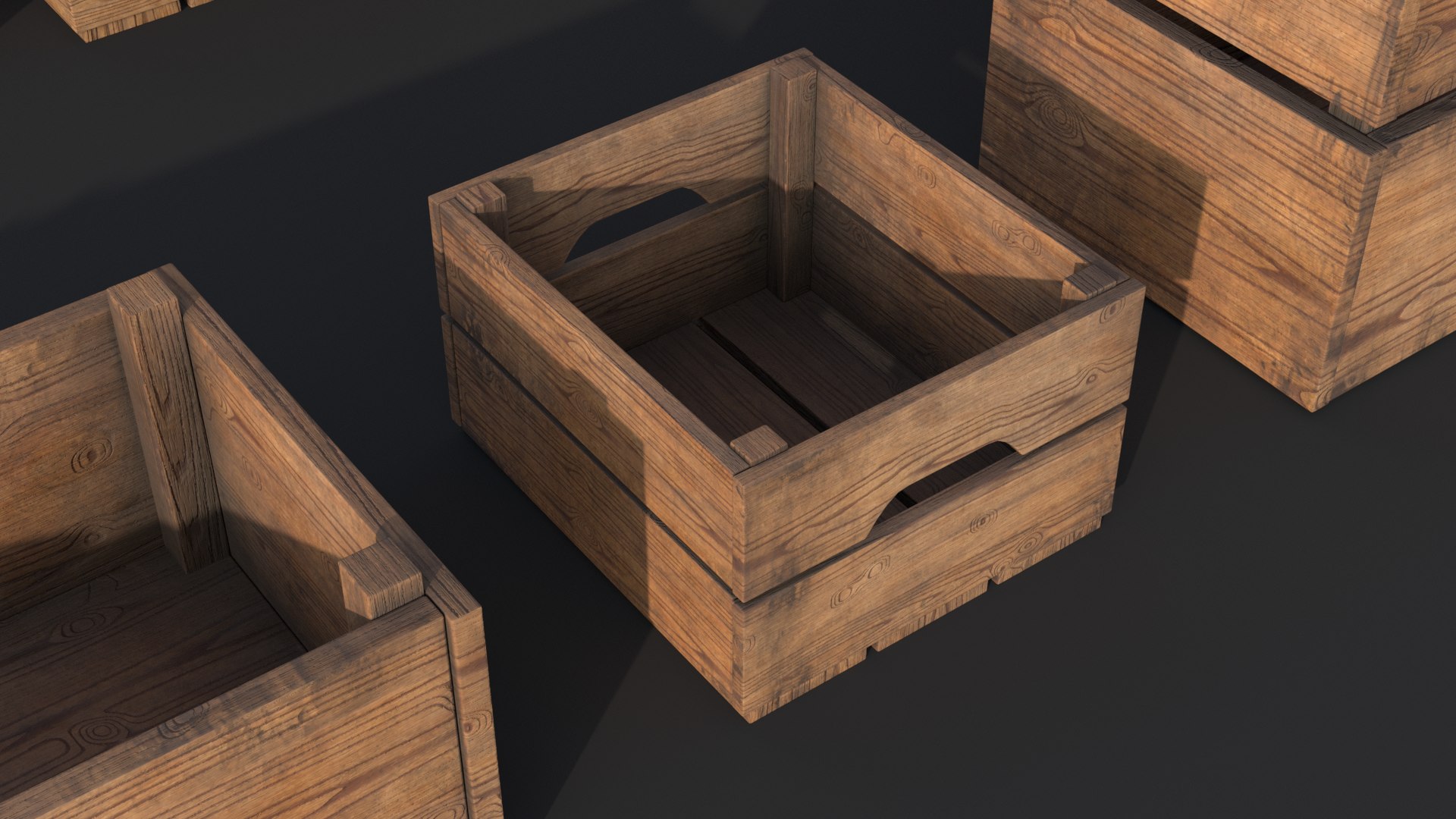 Wooden Box Collection 3D Model - TurboSquid 2227549