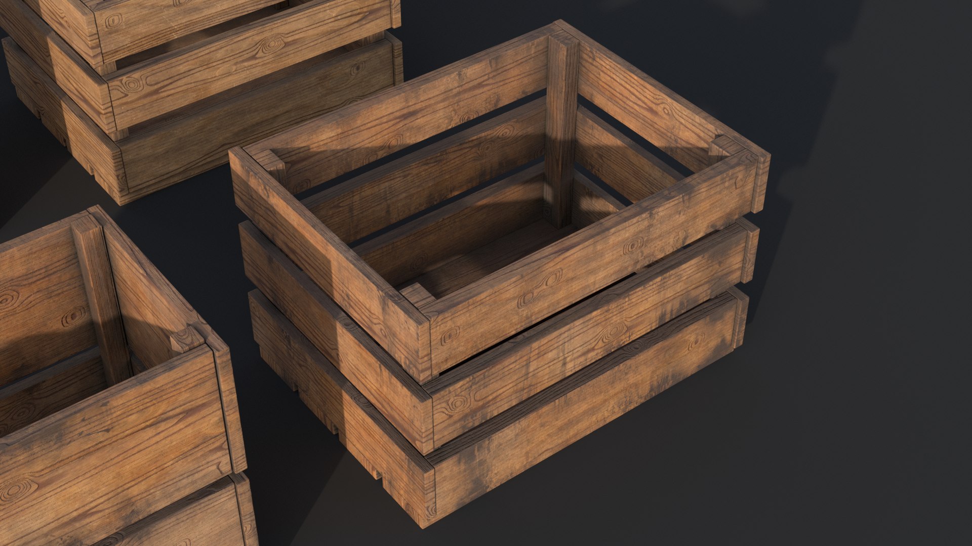 Wooden Box Collection 3D Model - TurboSquid 2227549