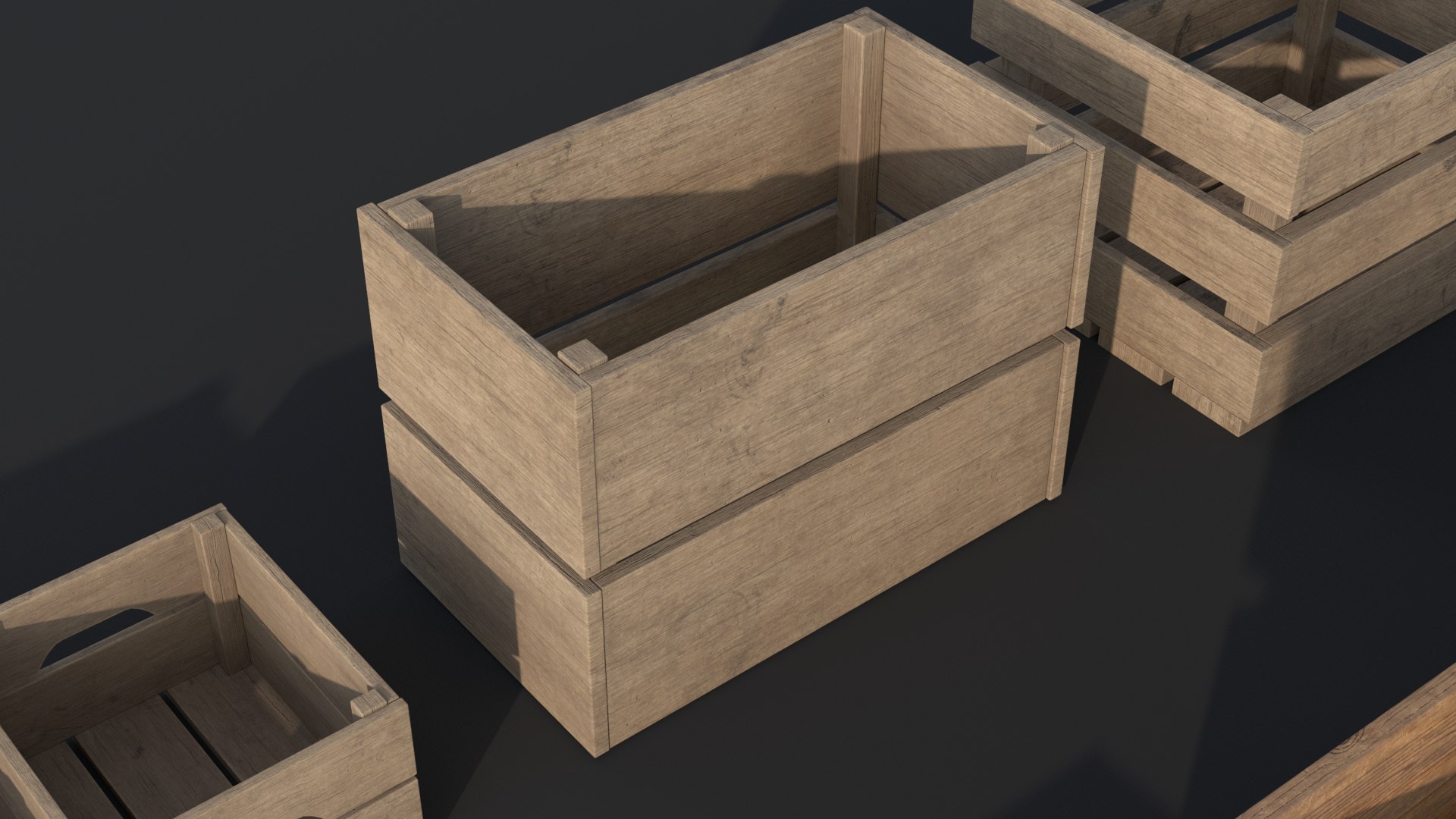 Wooden Box Collection 3D Model - TurboSquid 2227549