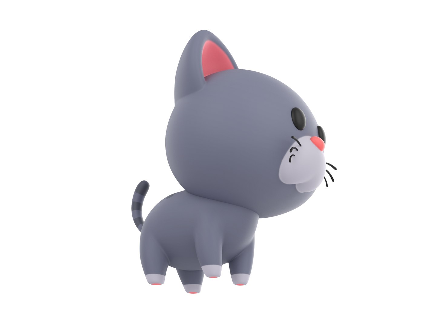 Cat Character 3D Model - TurboSquid 1645694