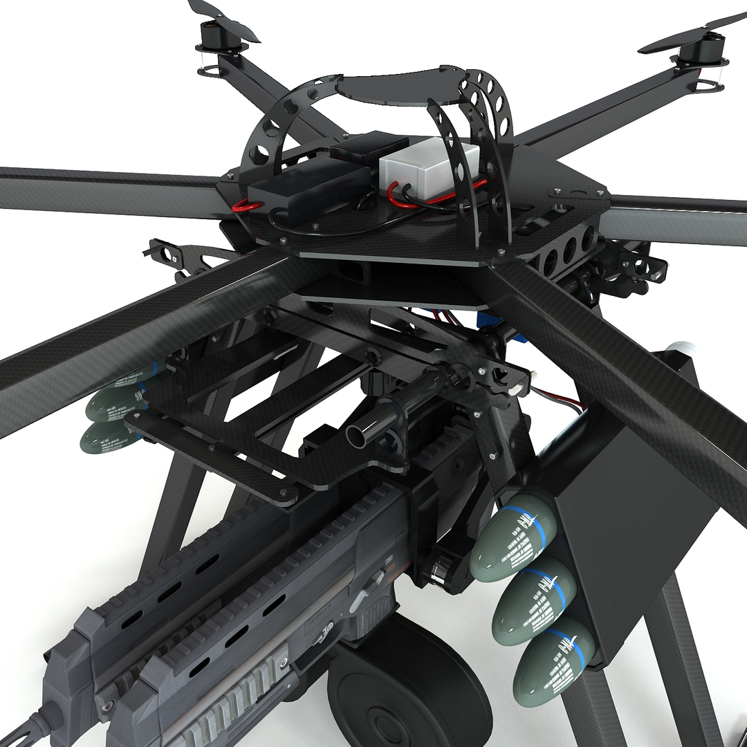3d hexacopter attack drone