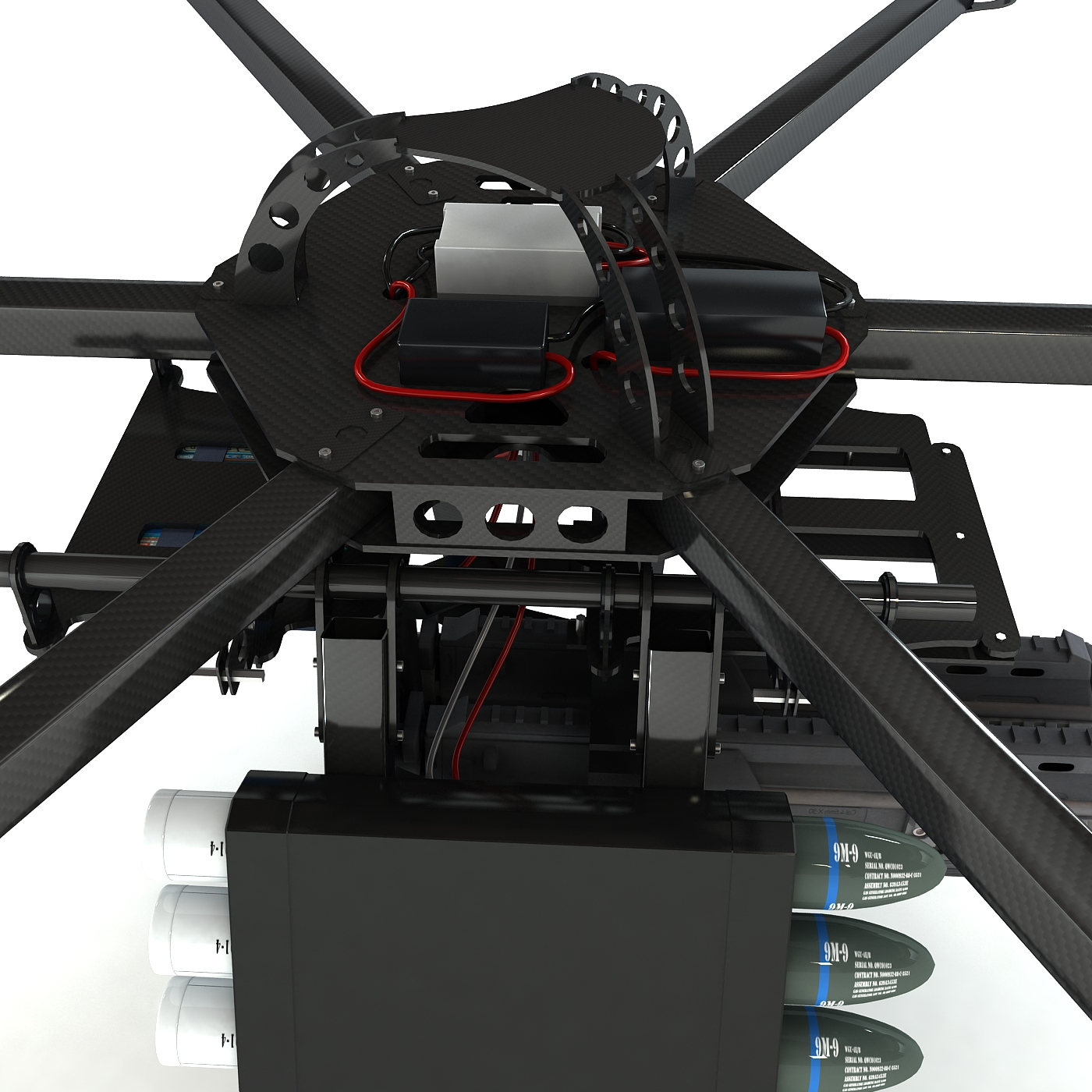 3d hexacopter attack drone