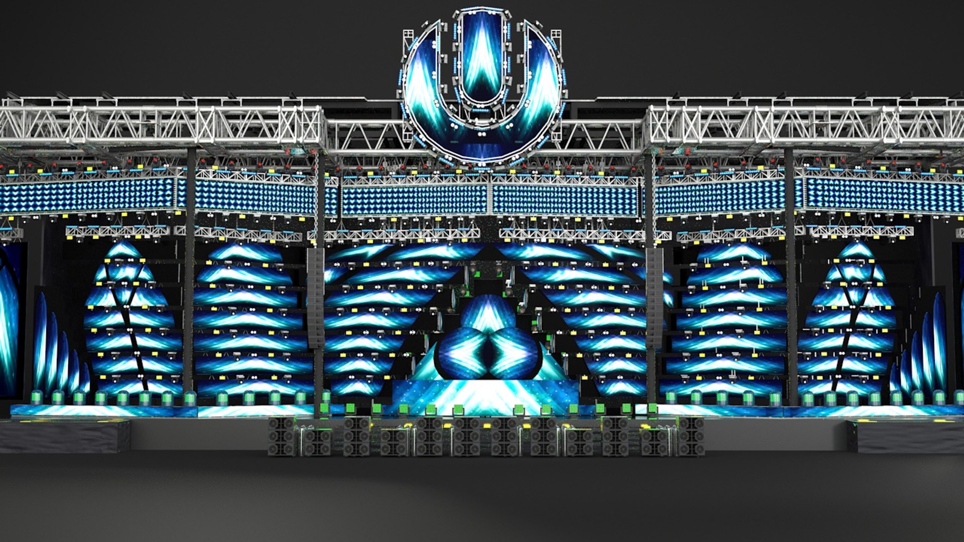 Ultra Music Festival 2020 Main Stage Pioneer DJM 3D Model - TurboSquid ...