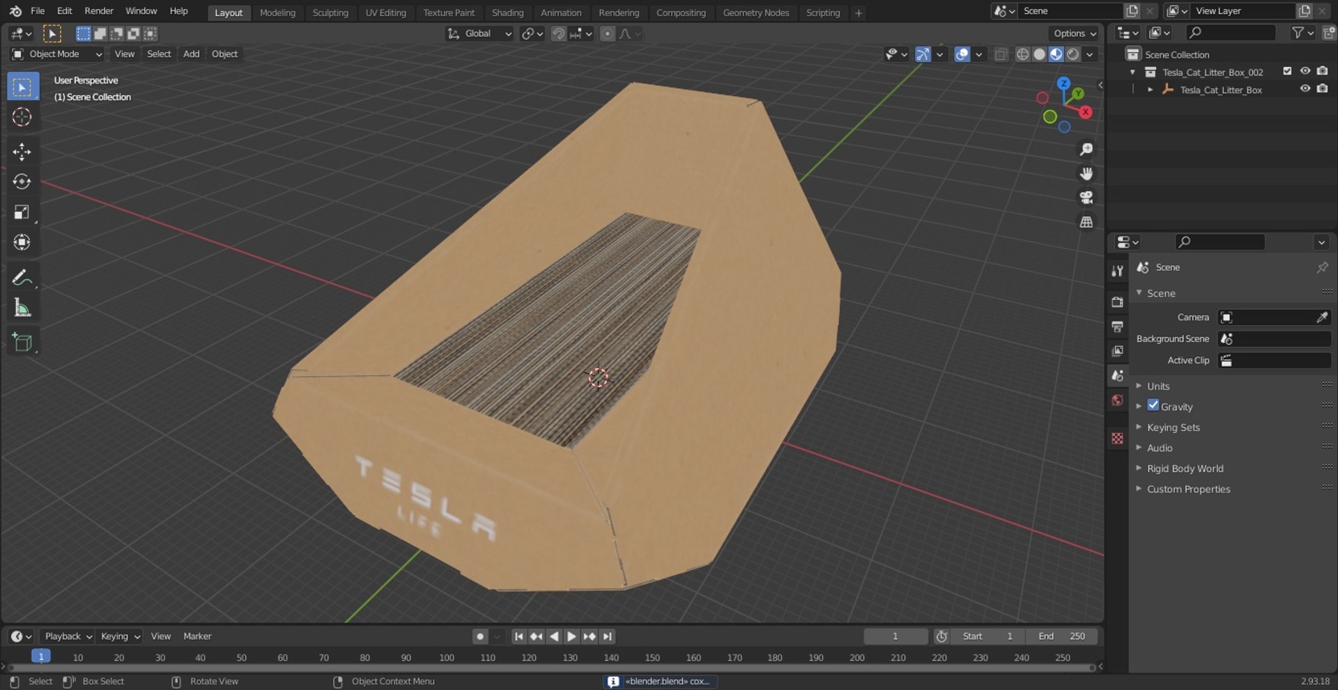 Tesla Cat Litter Box 3D model - TurboSquid 2167811