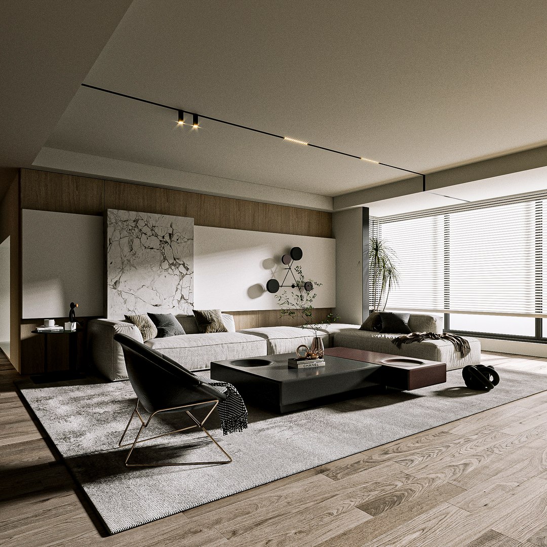 Best Living Room Design 09 For Blender 3D - TurboSquid 1980563