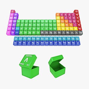 Periodic Table 3D Models for Download | TurboSquid