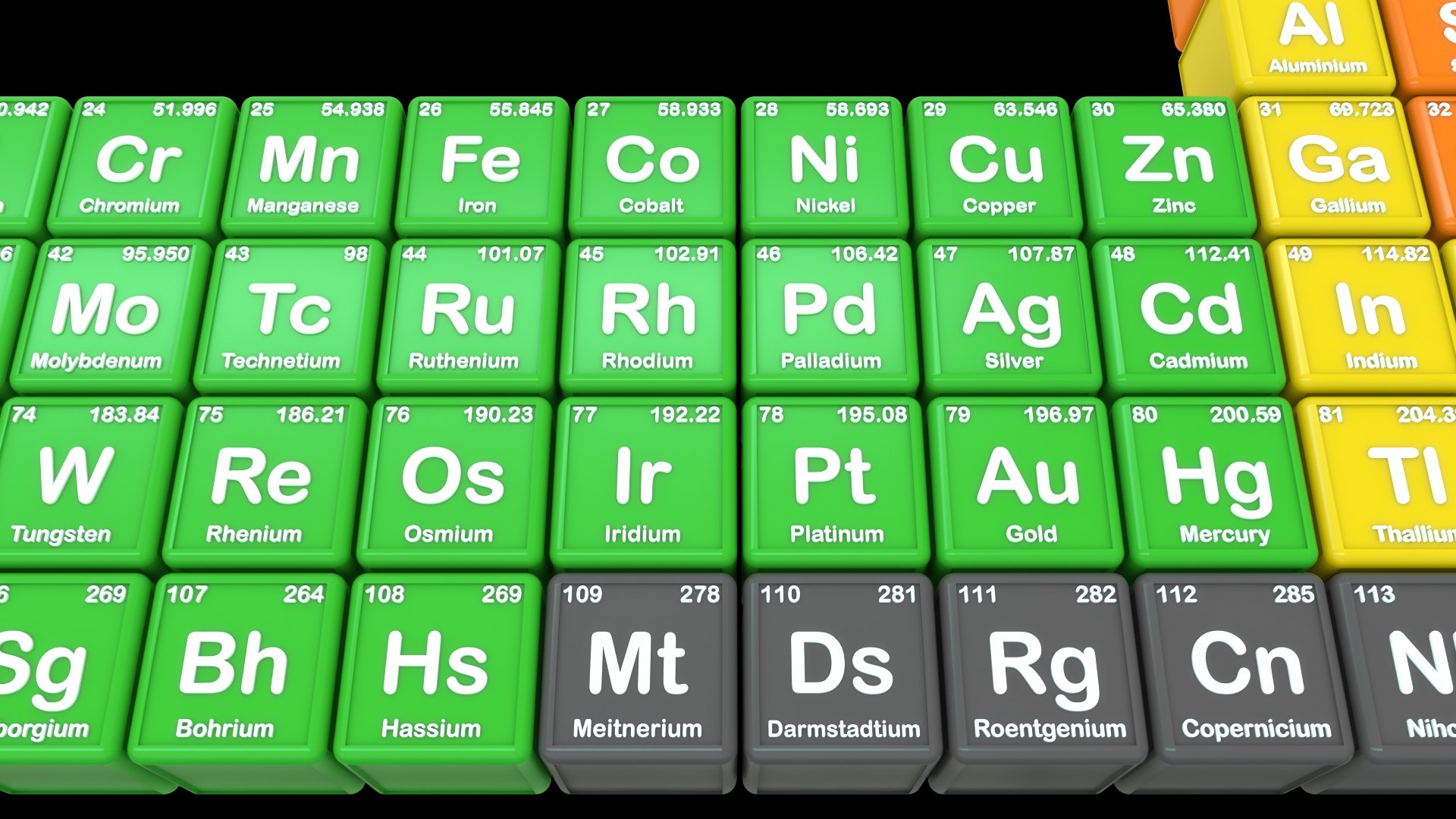 3D Periodic Table Of The Elements - TurboSquid 2132423