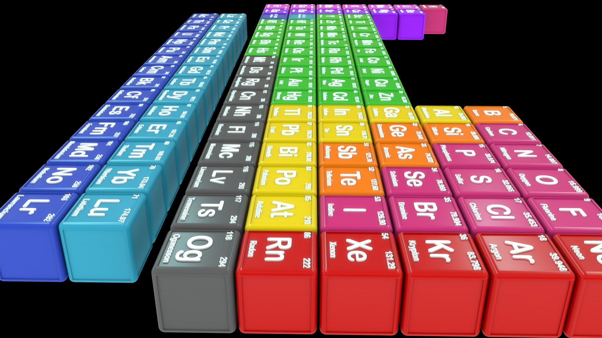 3D Periodic Table Of The Elements - TurboSquid 2132423