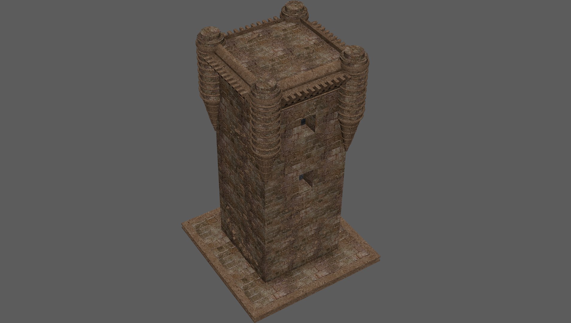 Free Ancient Spanish Tower 3D Model - TurboSquid 2288510