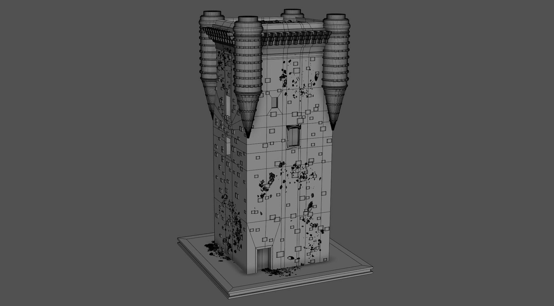 Free Ancient Spanish Tower 3D Model - TurboSquid 2288510