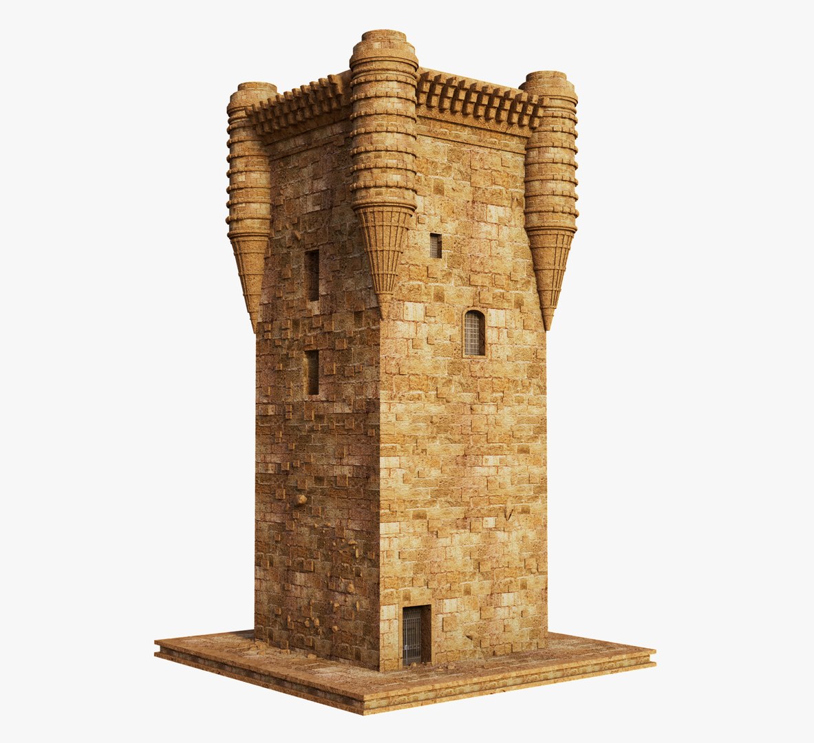 Free Ancient Spanish Tower 3D Model - TurboSquid 2288510