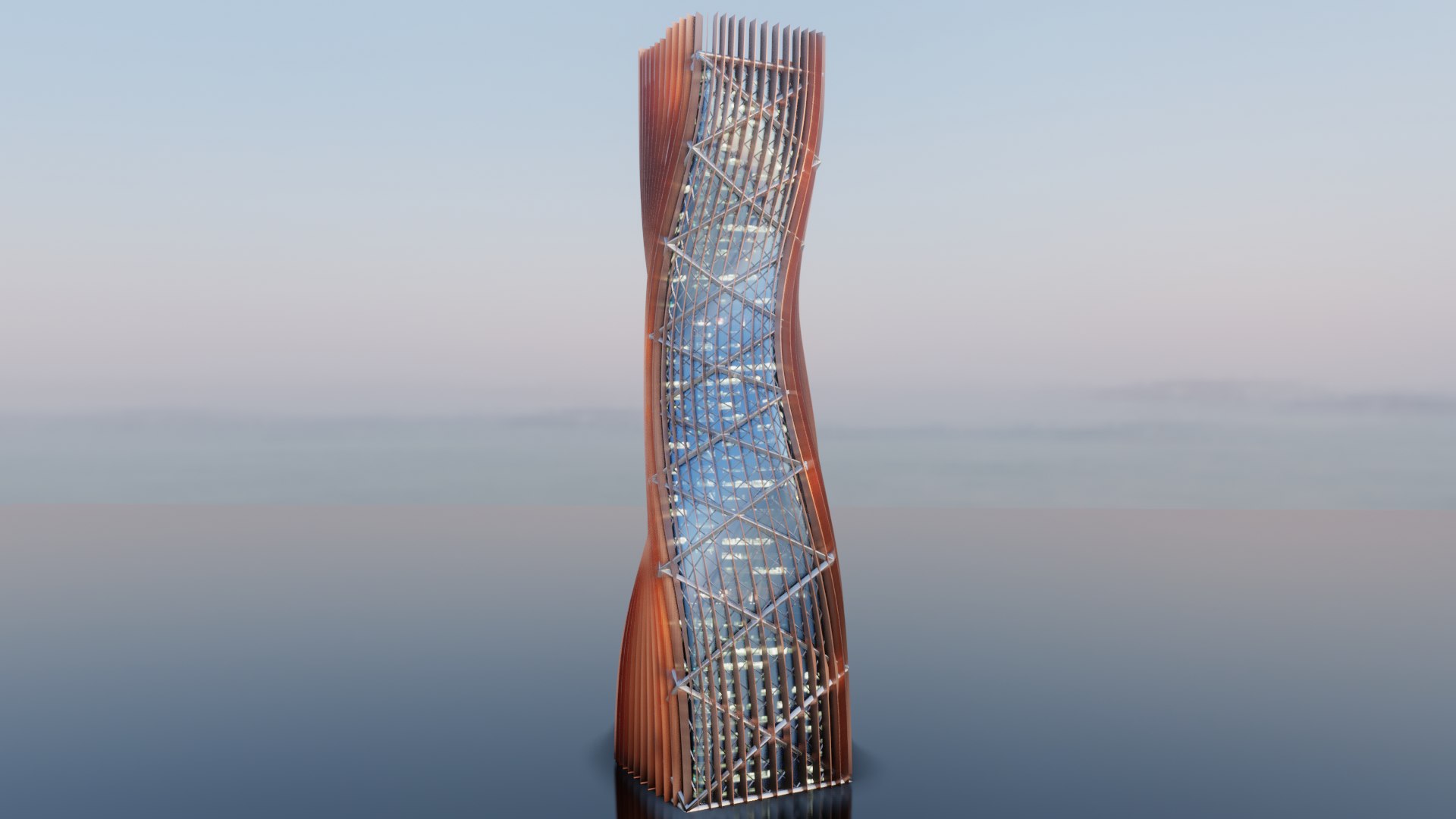 Futuristic Non-Existent Realistic Building 01 3D Model - TurboSquid 1968779