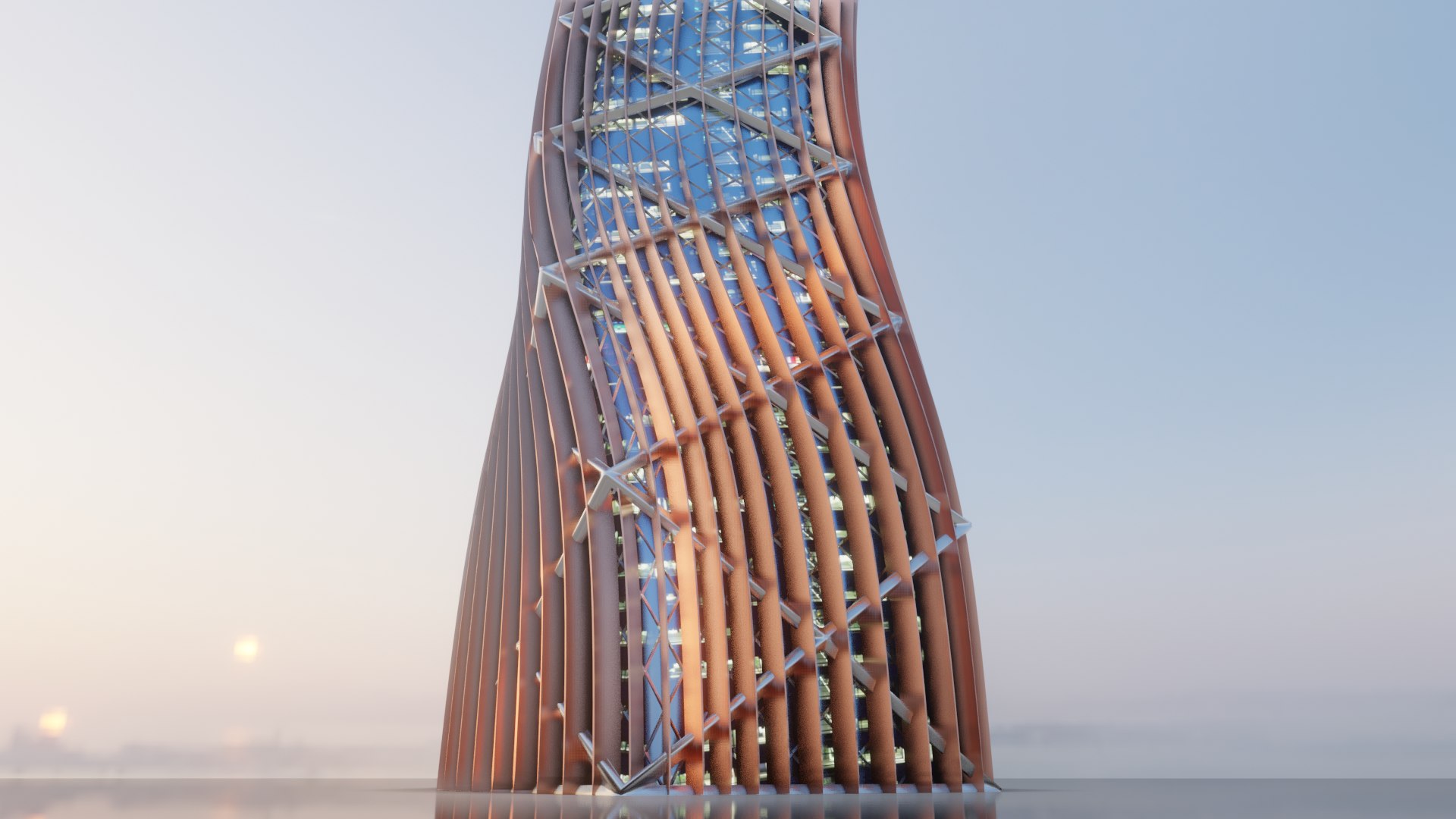 Futuristic Non-Existent Realistic Building 01 3D Model - TurboSquid 1968779