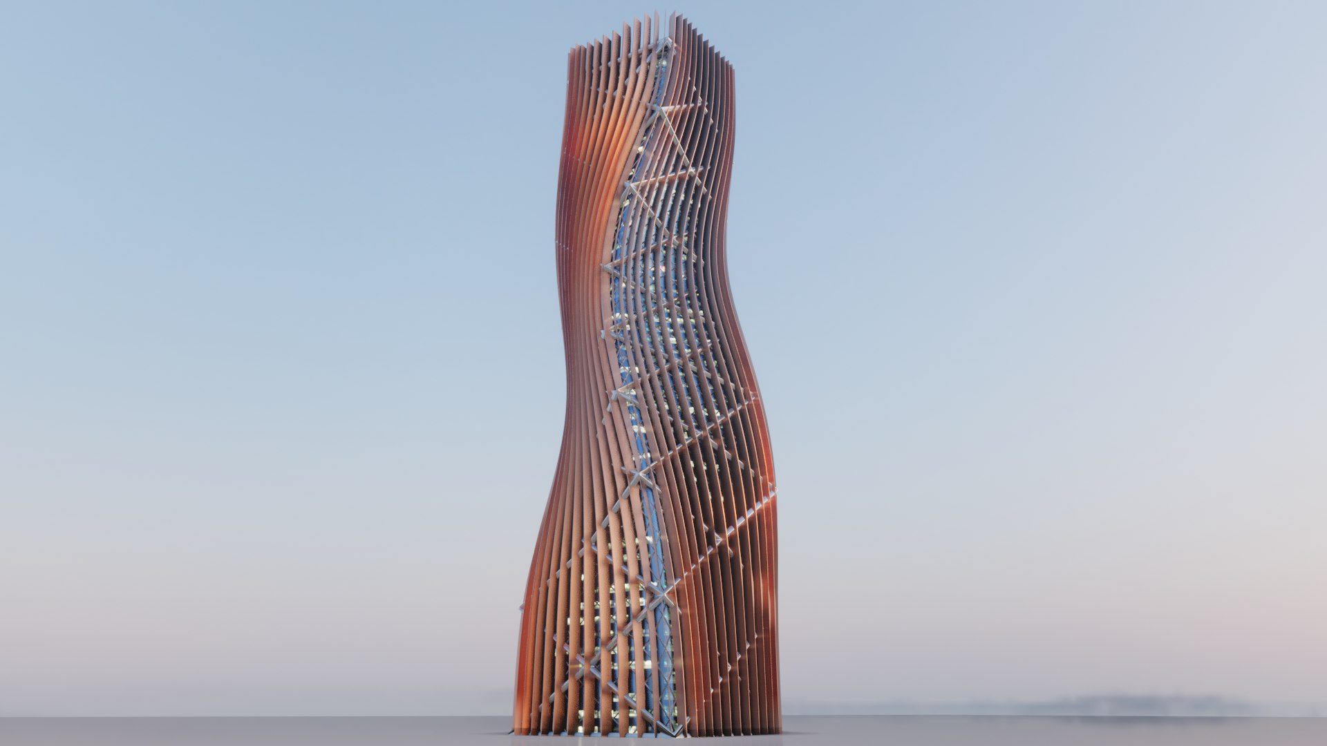 Futuristic Non-Existent Realistic Building 01 3D Model - TurboSquid 1968779