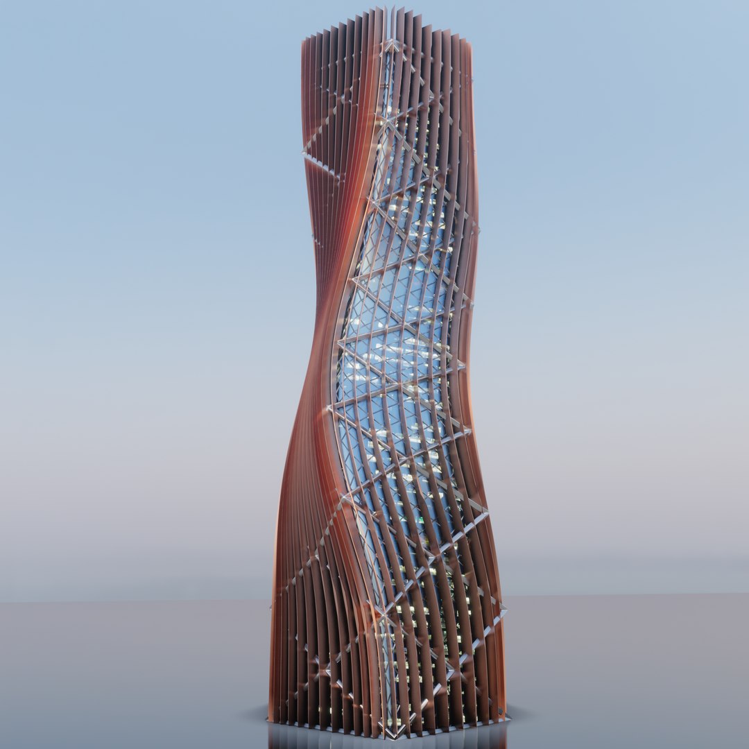 Futuristic Non-Existent Realistic Building 01 3D Model - TurboSquid 1968779