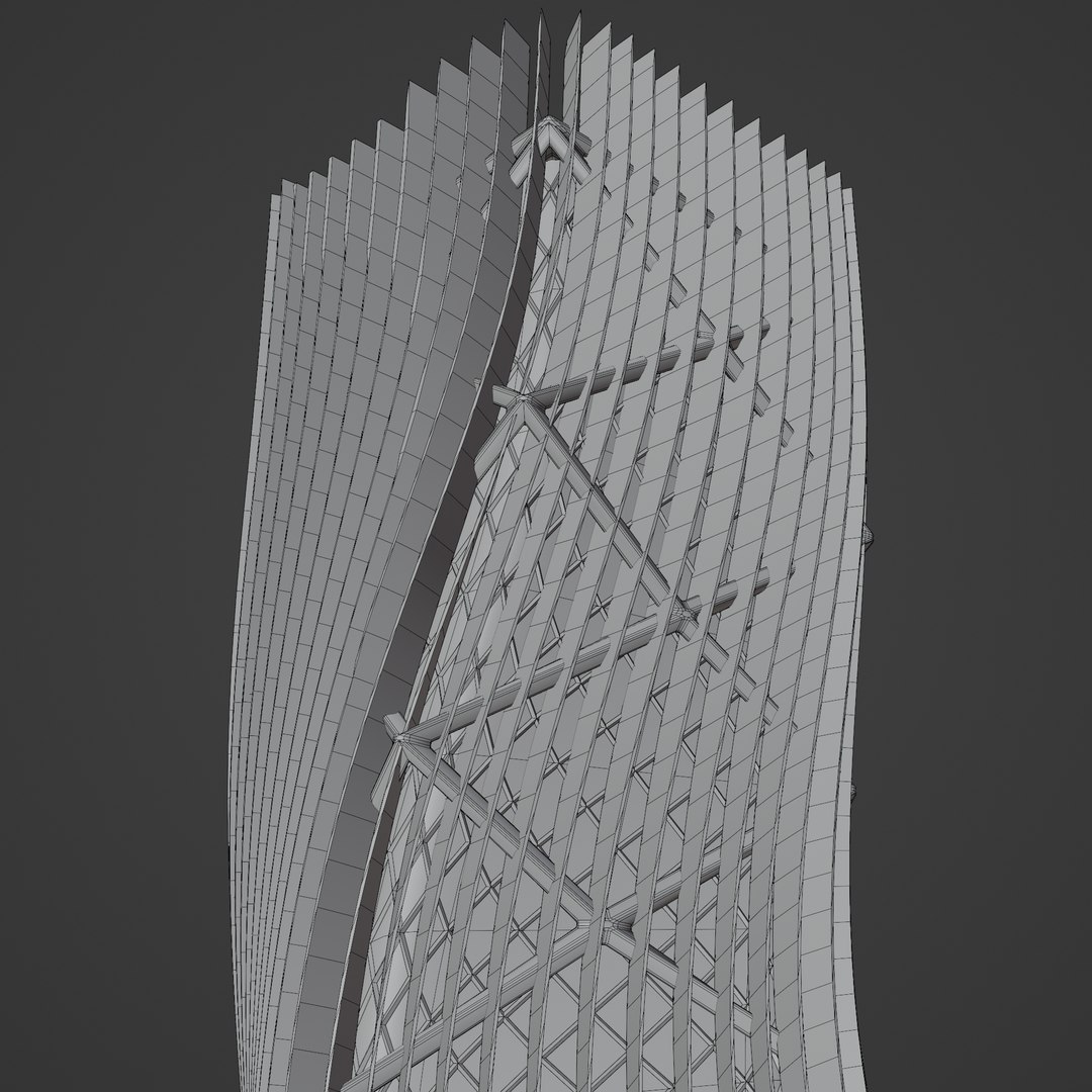 Futuristic Non-Existent Realistic Building 01 3D Model - TurboSquid 1968779