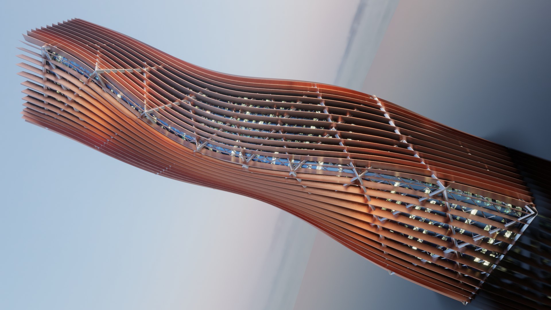 Futuristic Non-Existent Realistic Building 01 3D Model - TurboSquid 1968779