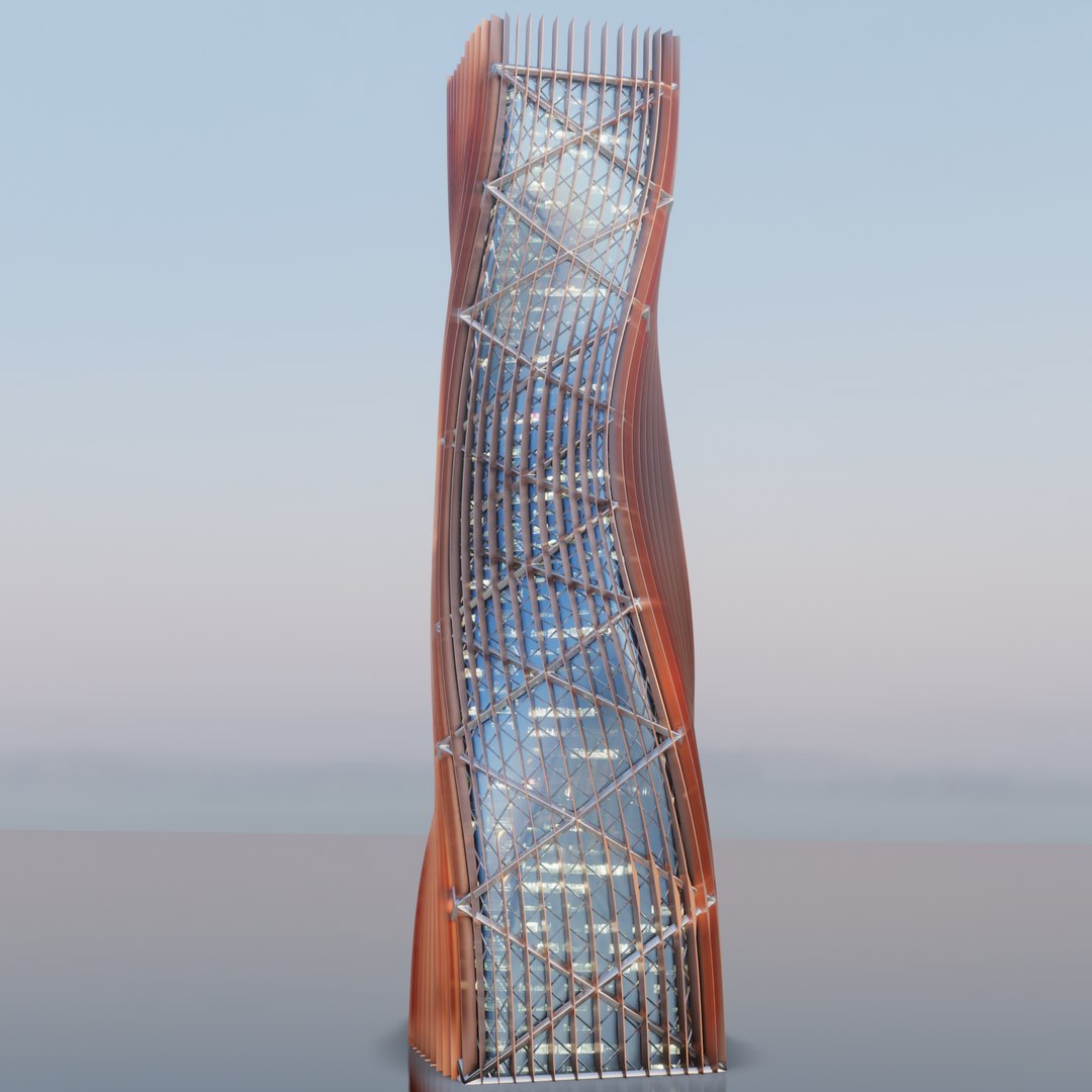 Futuristic Non-Existent Realistic Building 01 3D Model - TurboSquid 1968779
