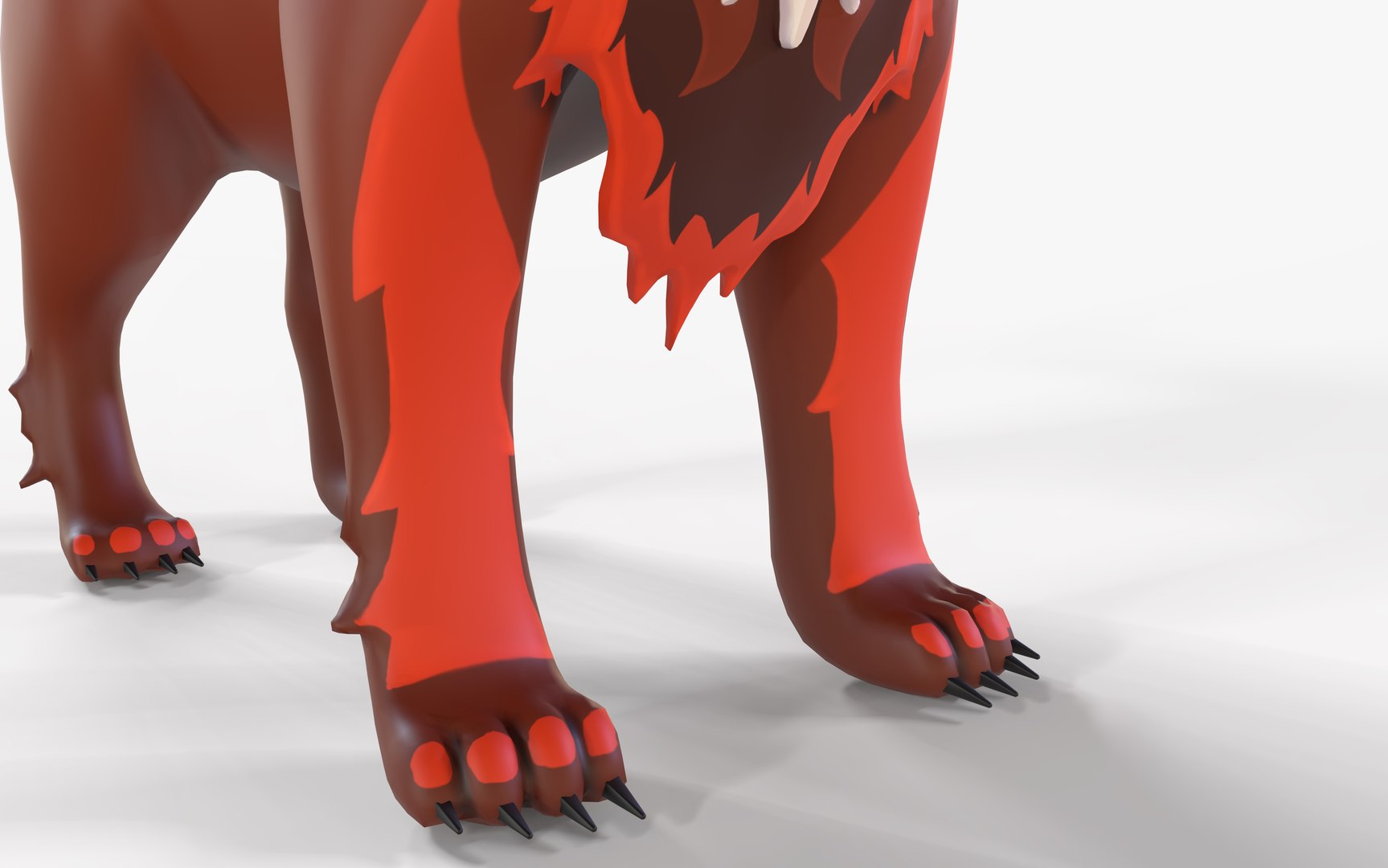 Mystic DOG Azure Kitsune Warrior Fox 3D Model Stylised Cartoon ...