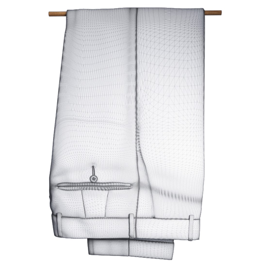 3d pants hanging model