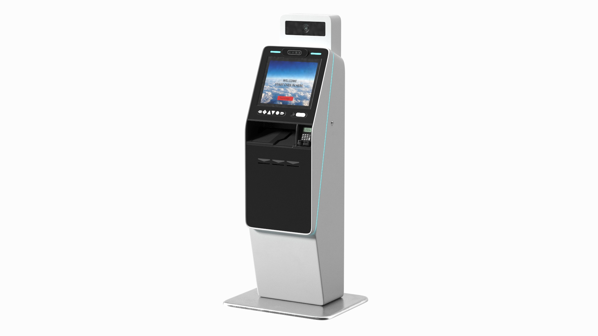 Airport Smart Self Check In Terminal Model - TurboSquid 2159232
