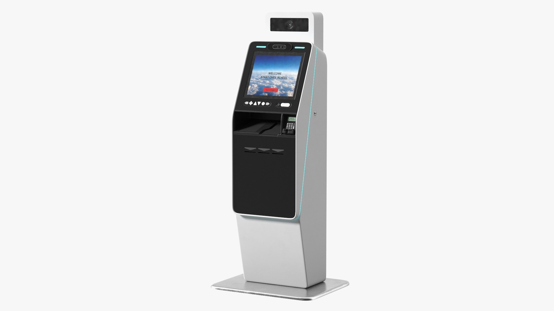 Airport Smart Self Check In Terminal model - TurboSquid 2159232
