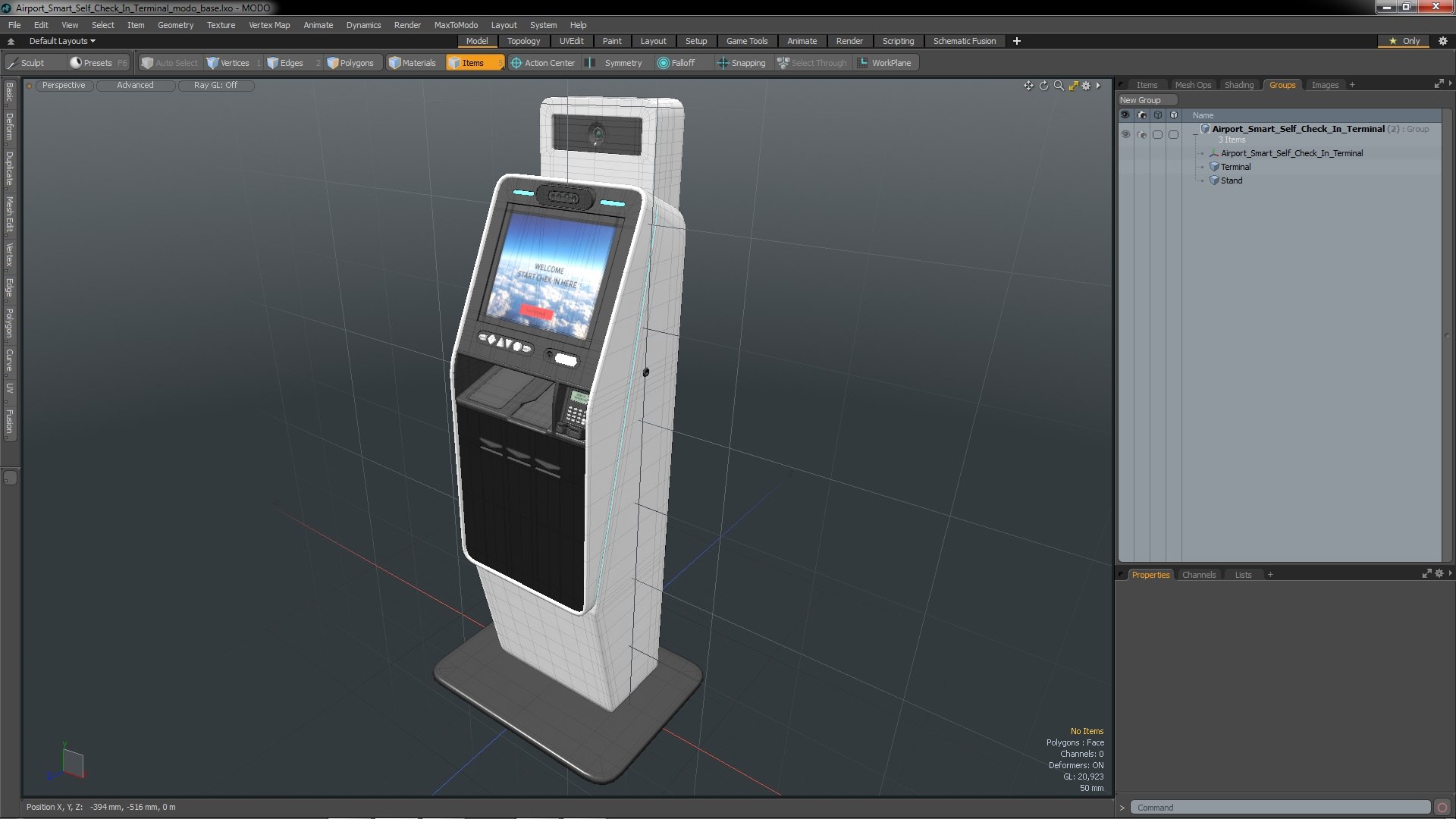 Airport Smart Self Check In Terminal Model - TurboSquid 2159232