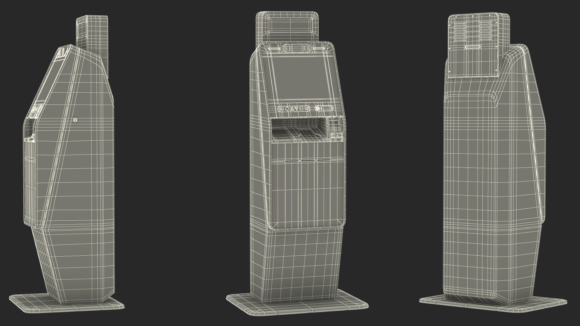 Airport Smart Self Check In Terminal Model - TurboSquid 2159232
