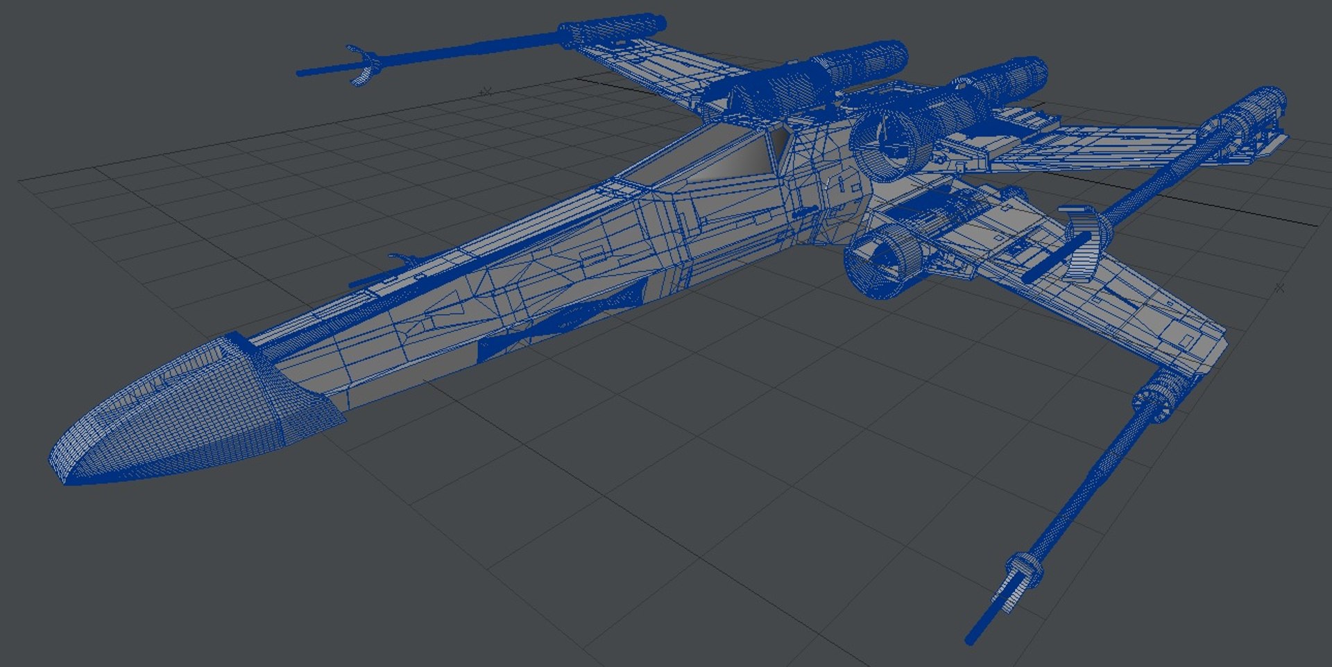 X-wing 3d Model