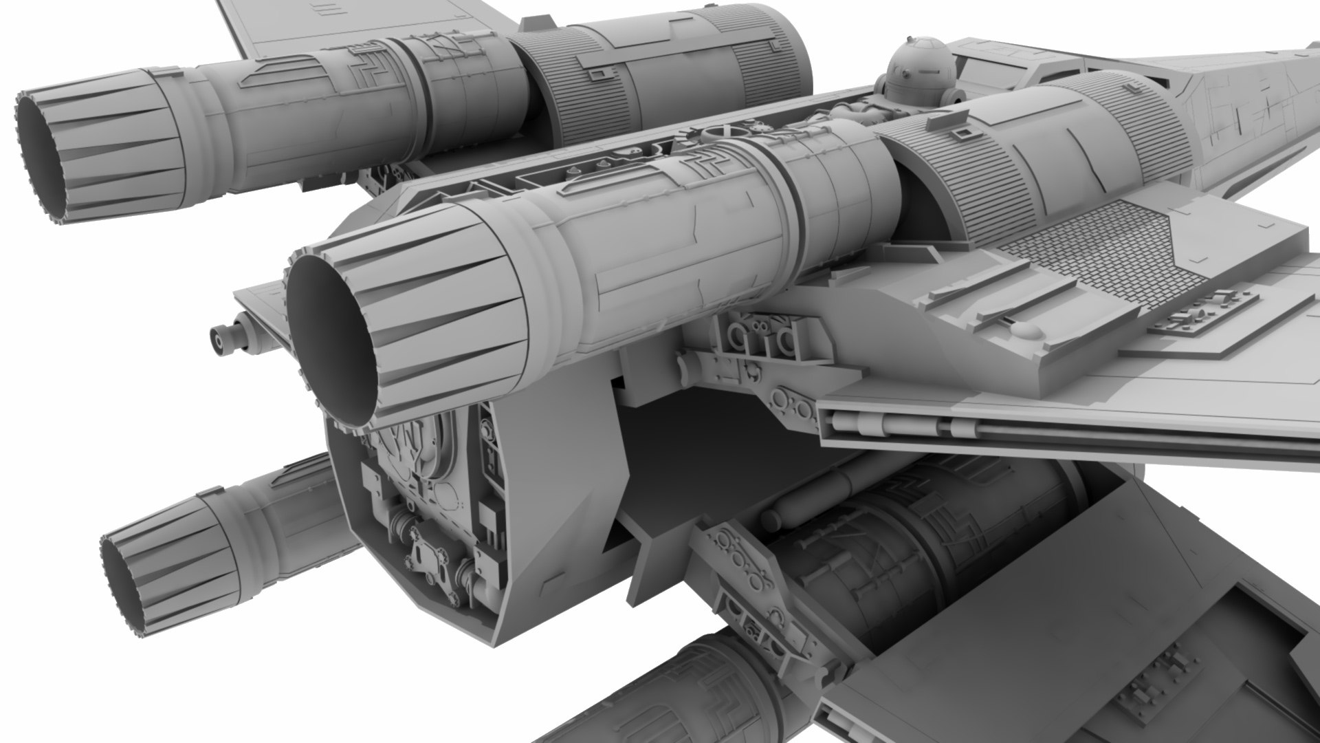 X-wing 3d Model